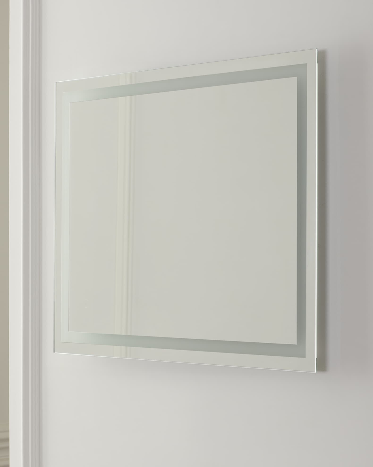Ellington Rectangular LED Mirror With Defogger and Dimmer, 3000K, 30" x 24" | Horchow