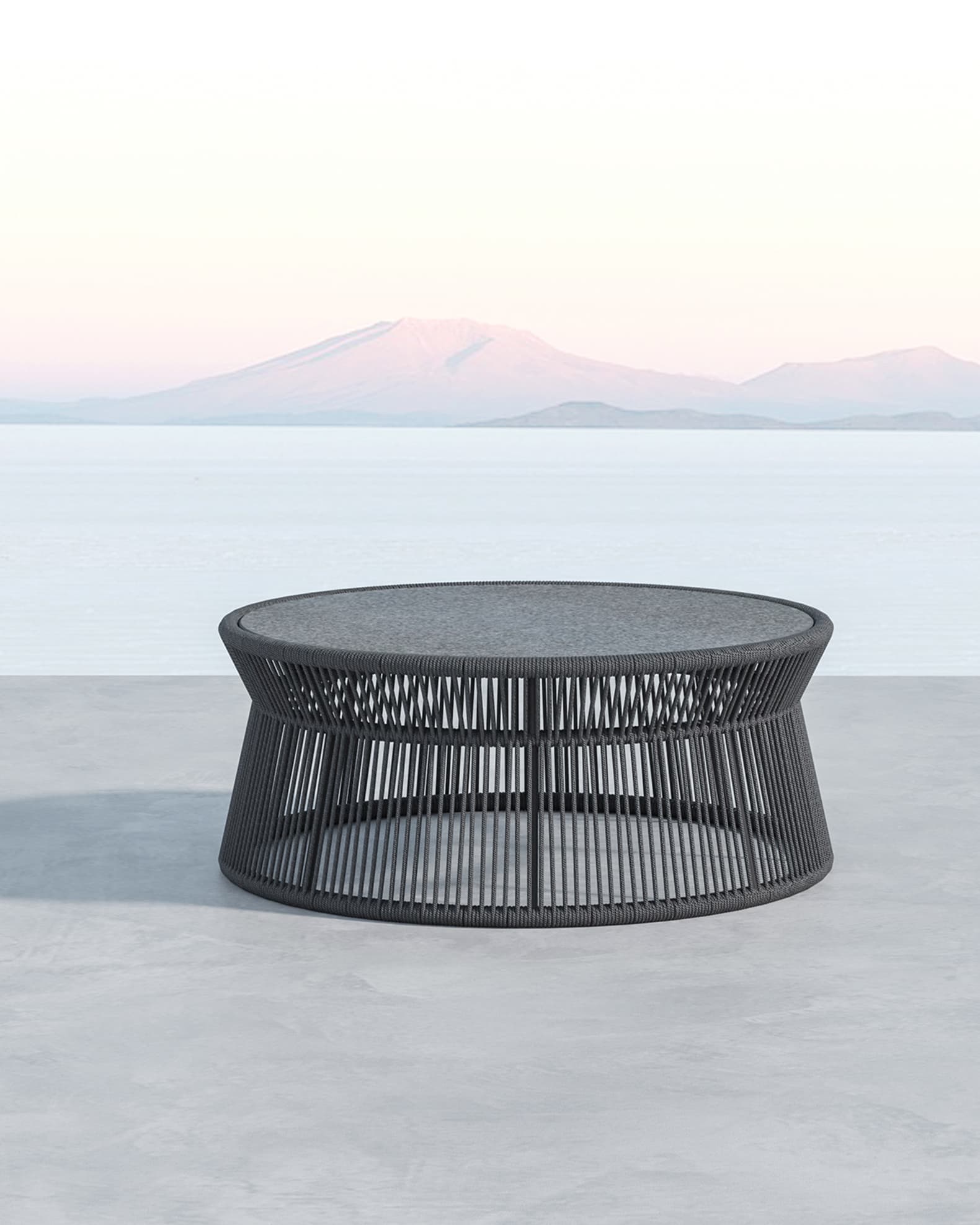 Round granite coffee table store