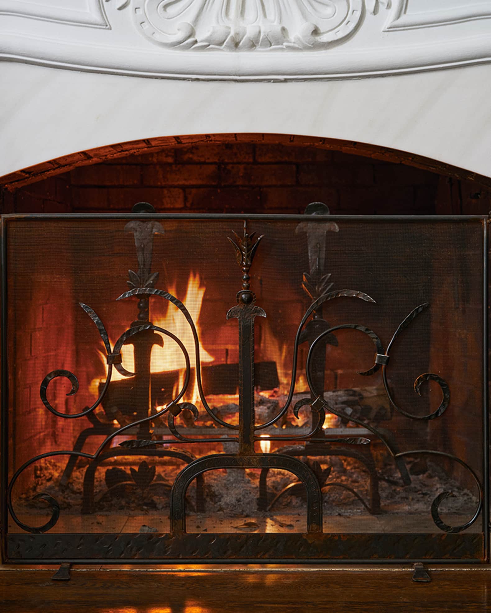 Jan Barboglio Maya Single-Panel Fireplace Screen | Horchow