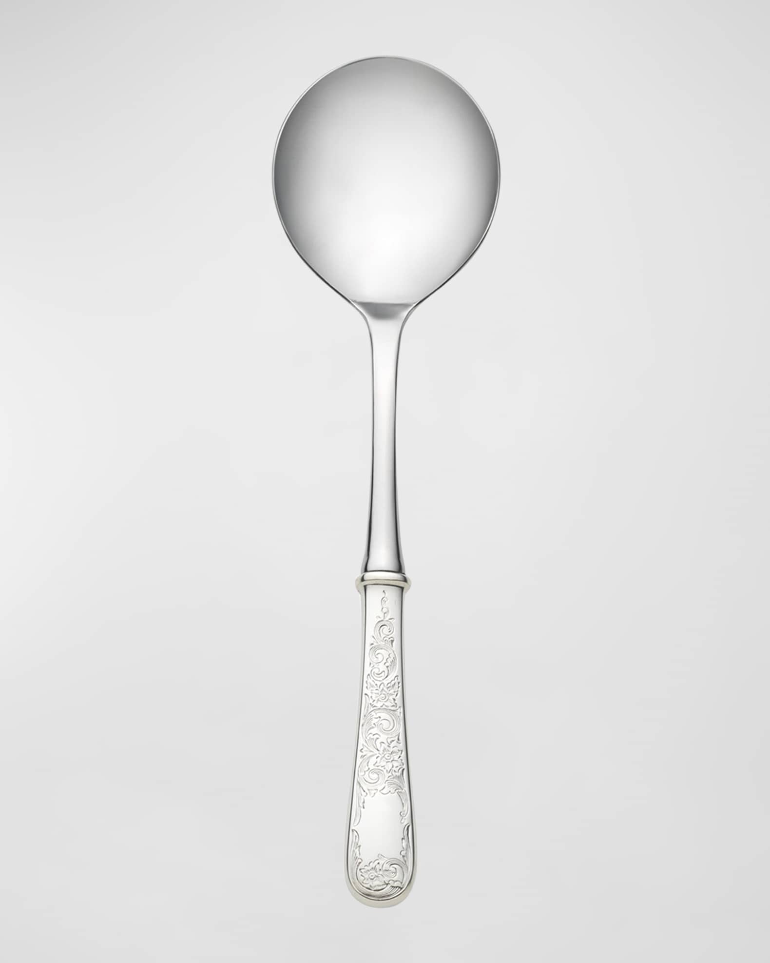 Kirk Stieff Old Maryland Engraved Salad Serving Spoon, Hollow Handle ...