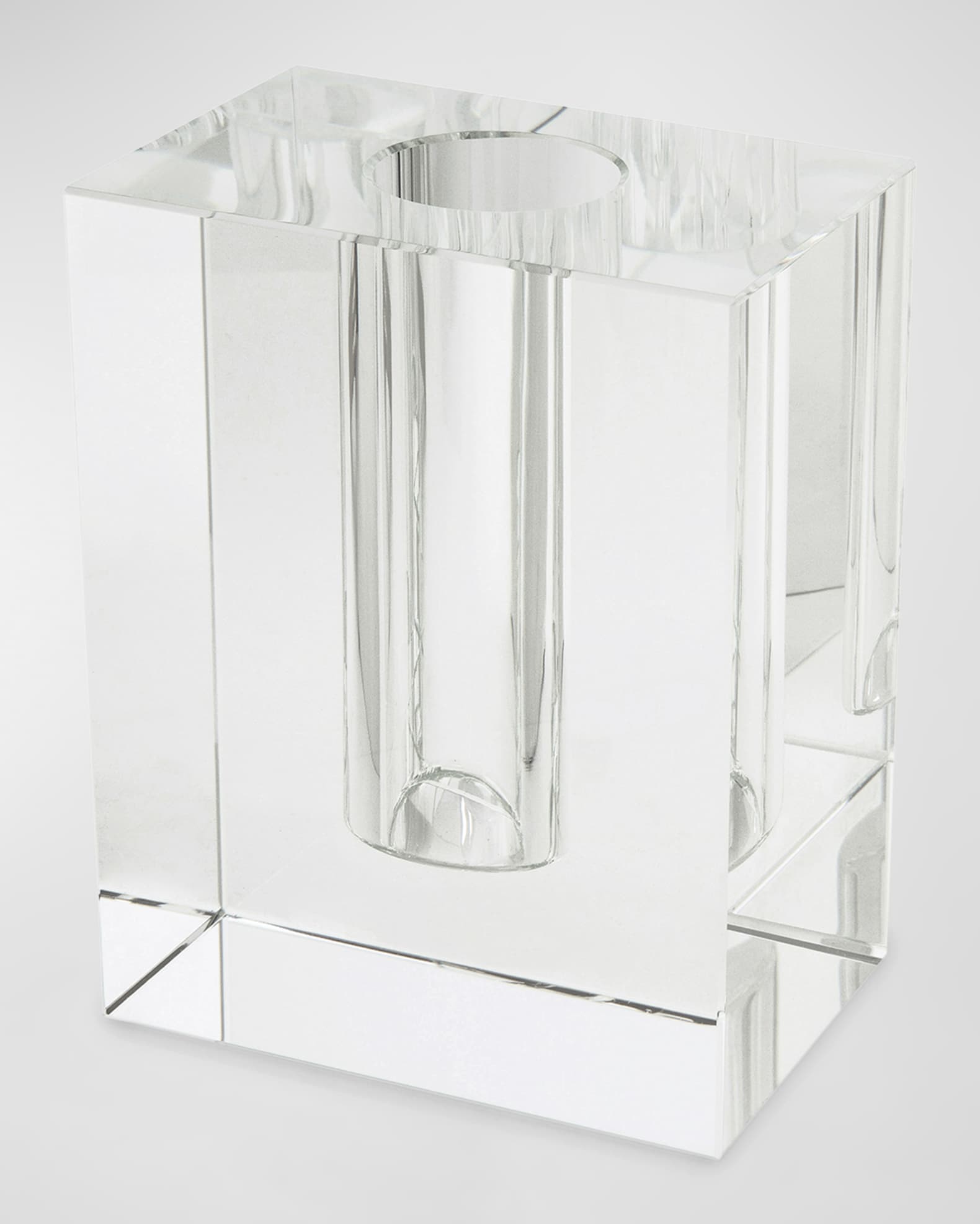 Tizo Clear Crystal Modern Rectangular Vase | Horchow
