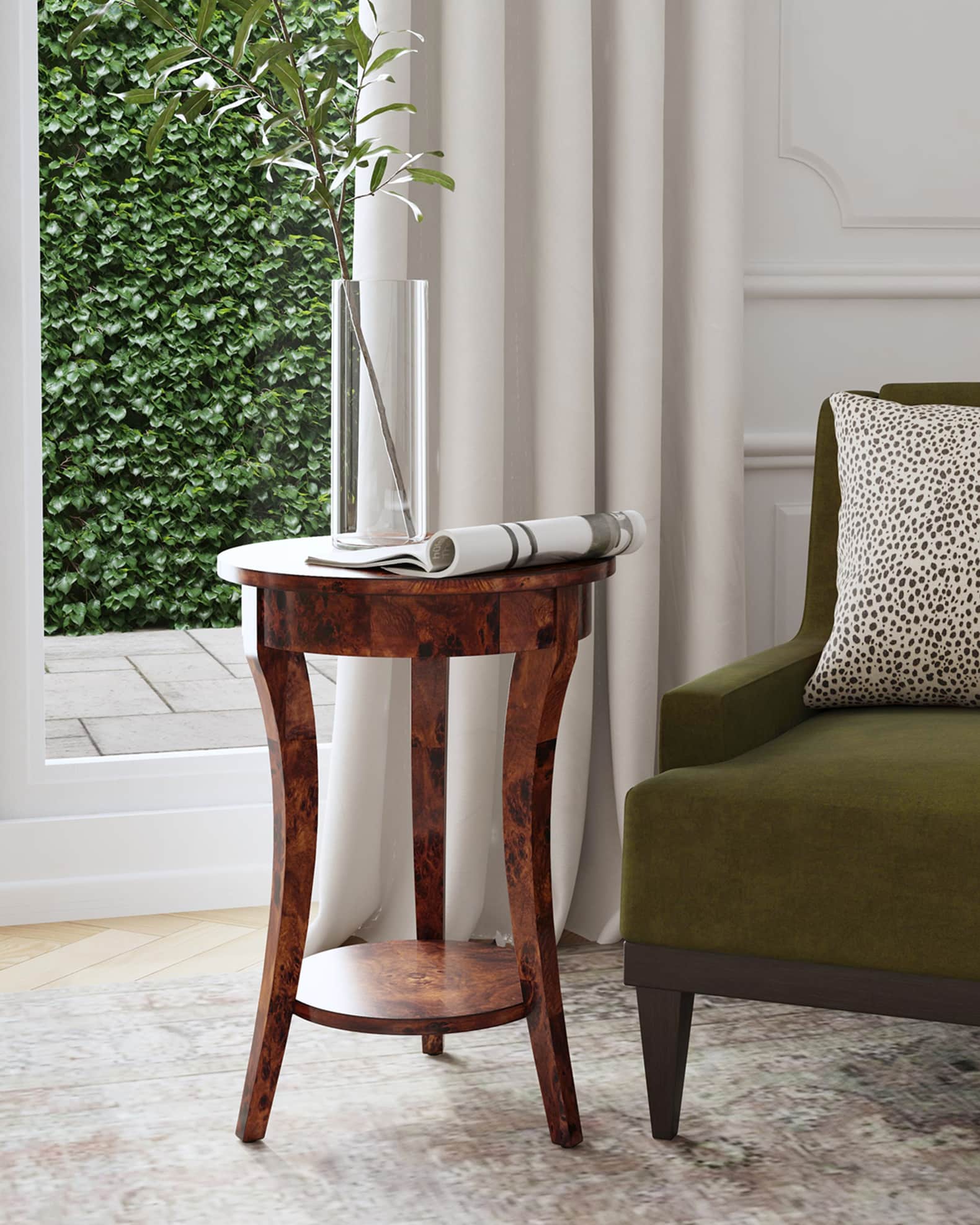 Butler Specialty Co Holden Burlwood Side Table | Horchow