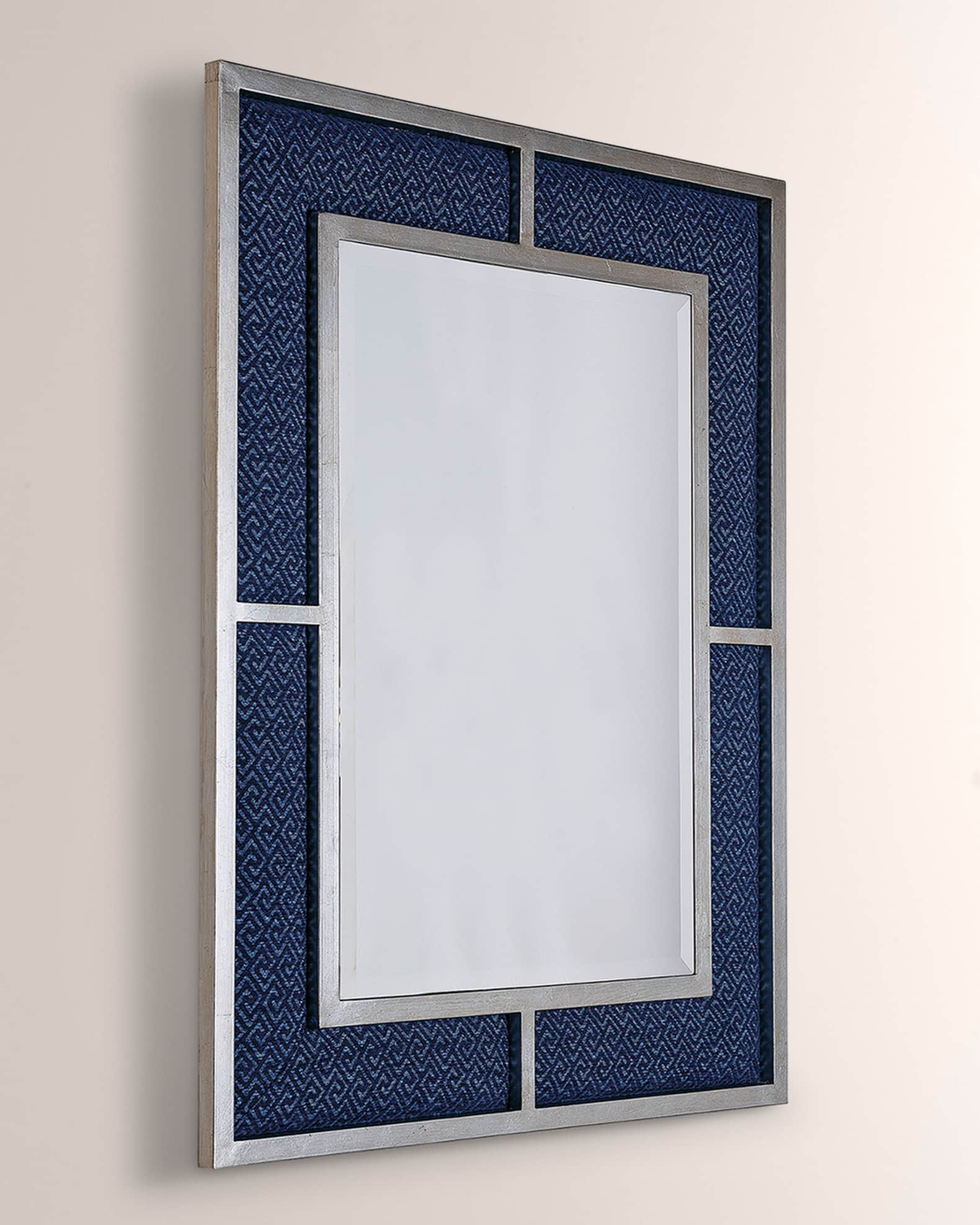 Port 68 Bedford Gold Nigel Blue Mirror | Horchow