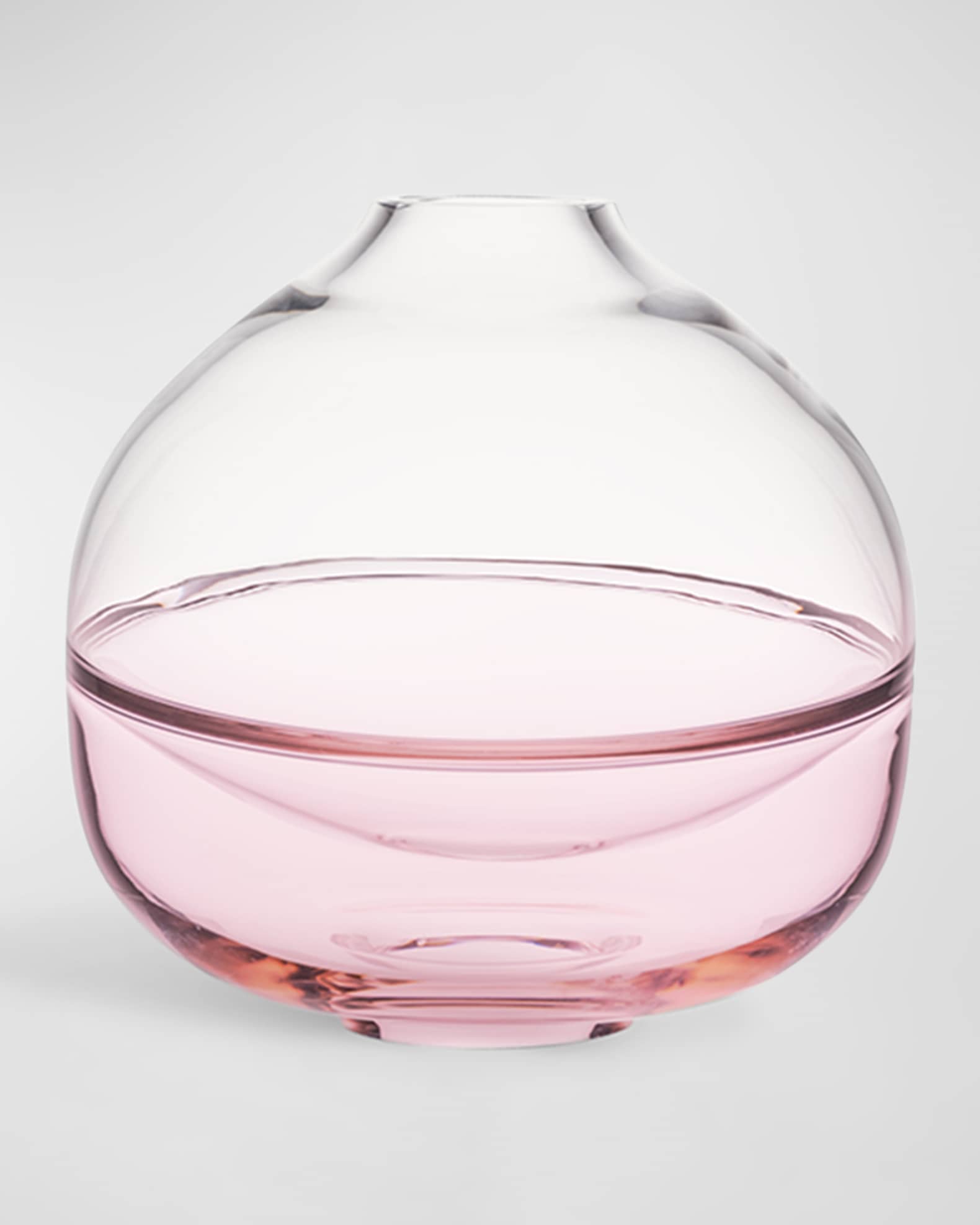 Kosta Boda Septum Pink Glass Décor Object | Horchow