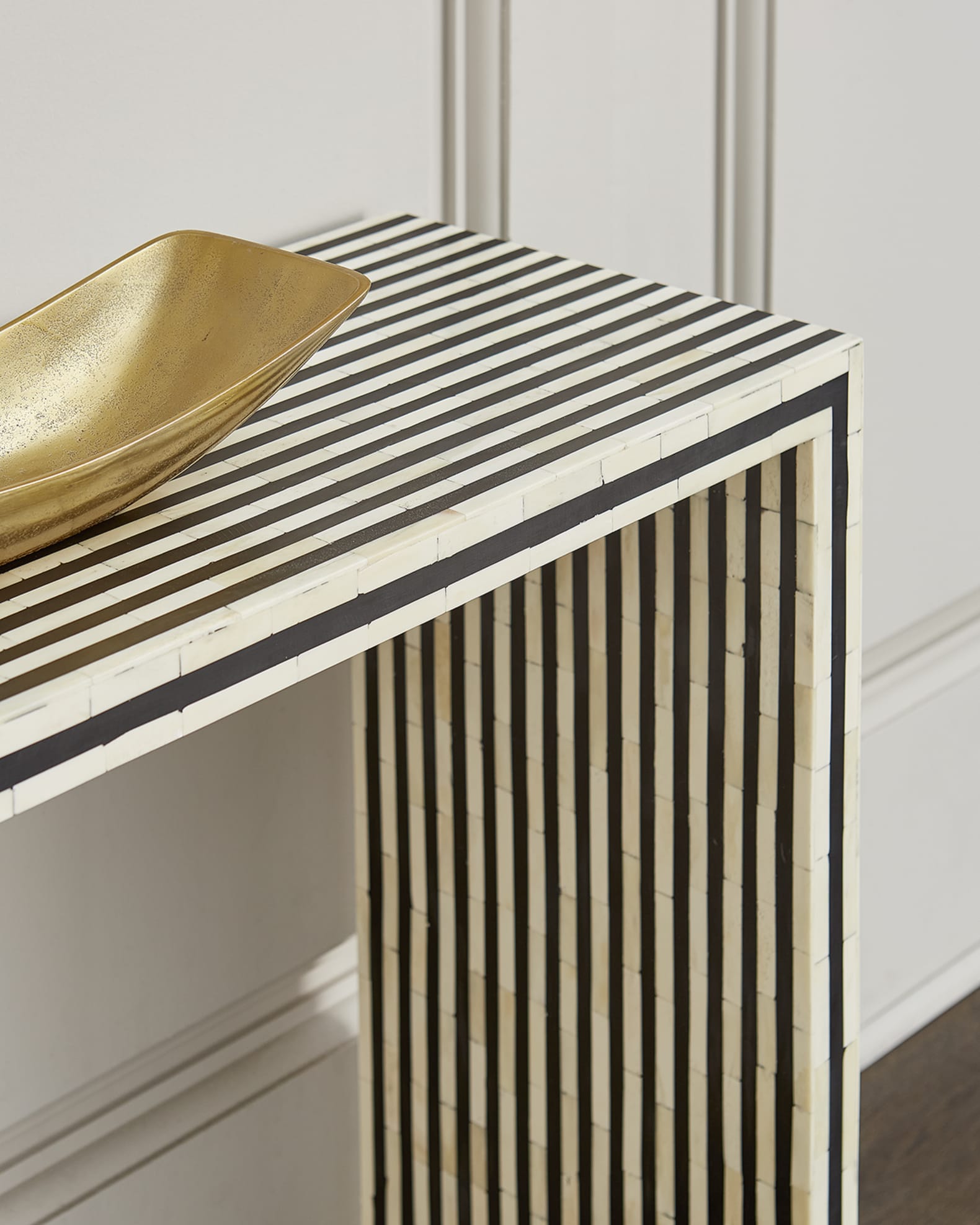 Hooker Furniture Stanway Bone Inlay Console Table