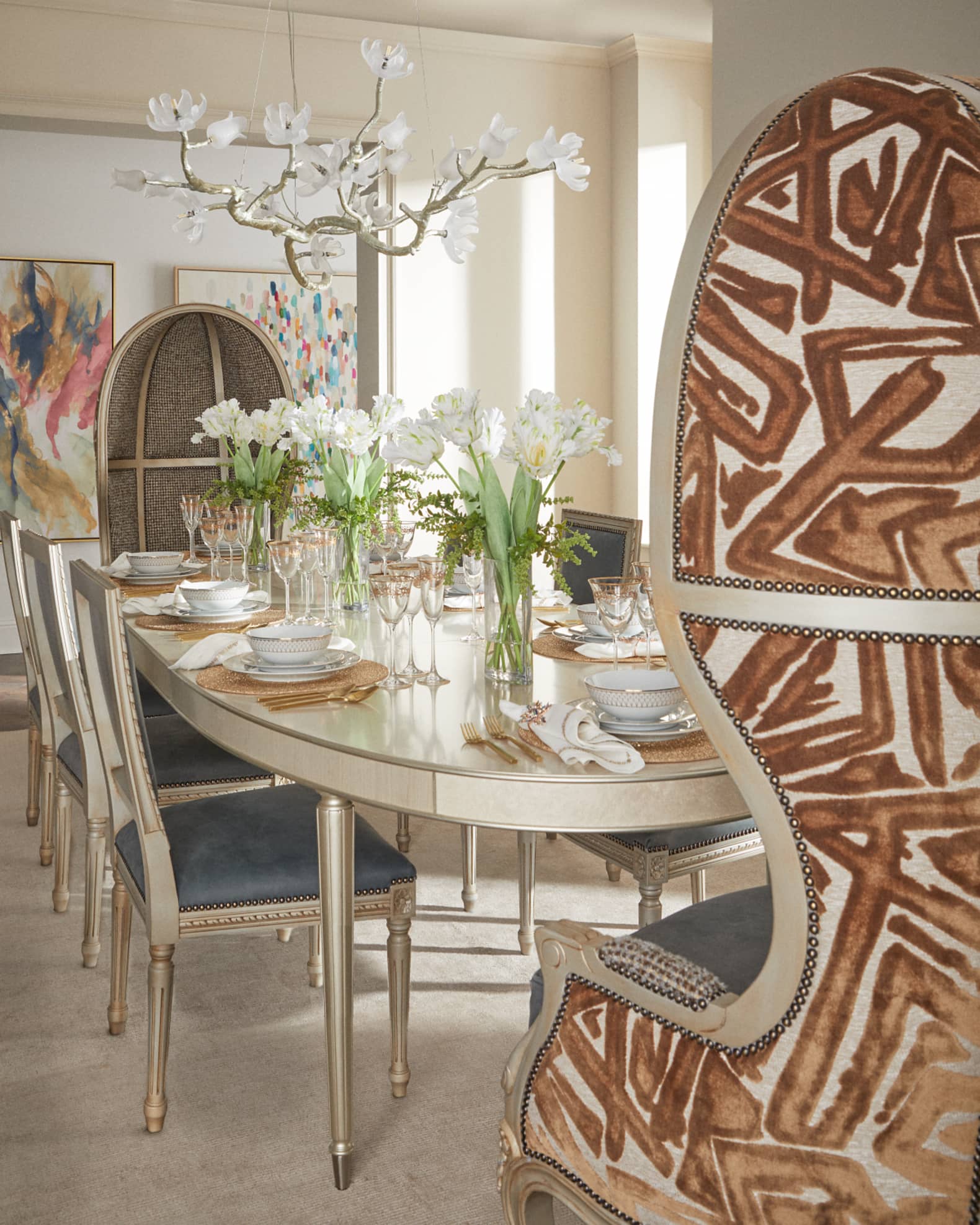 Massoud Landree Balloon Host Chair | Horchow