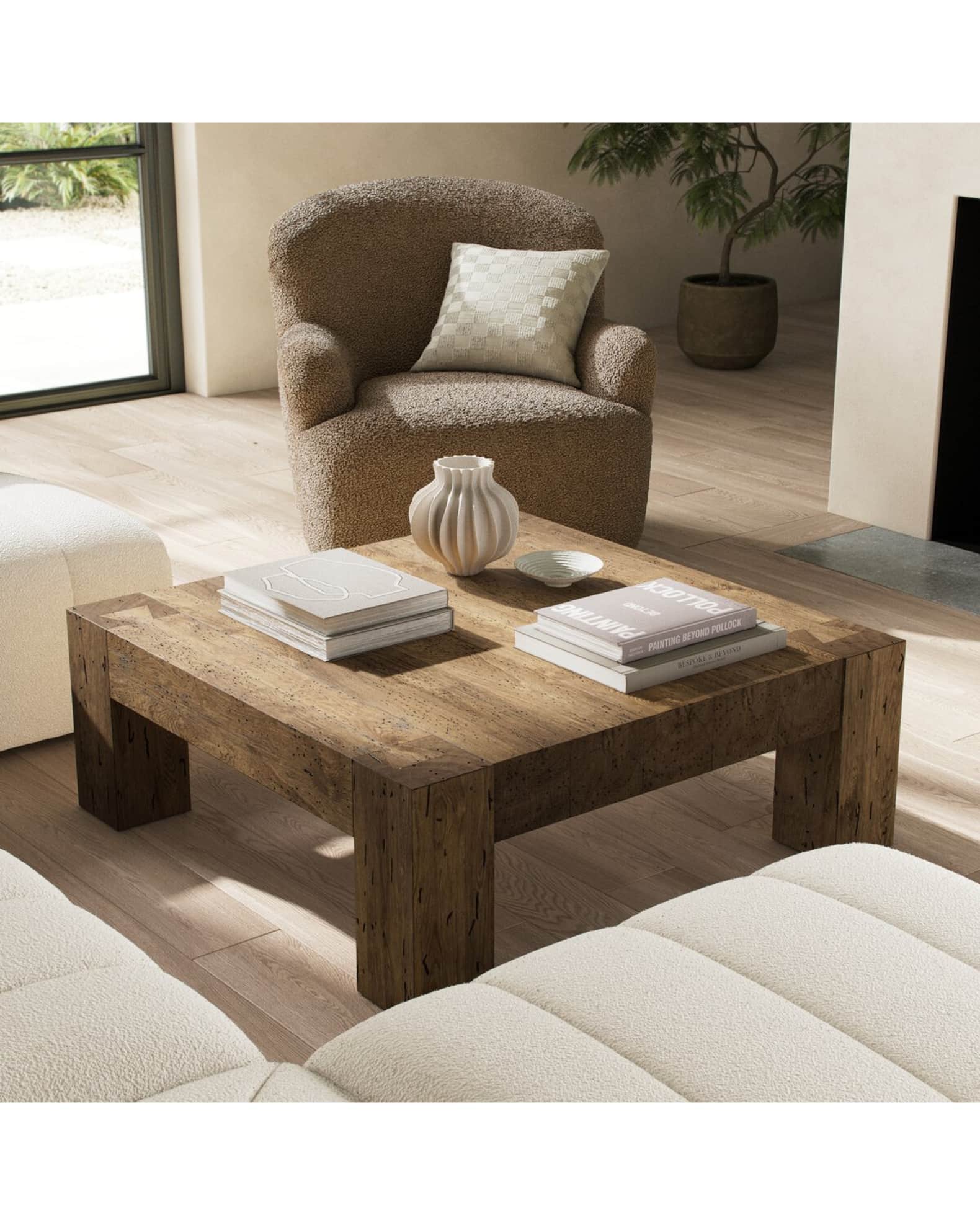 Four Hands Abaso Small Square Coffee Table | Horchow
