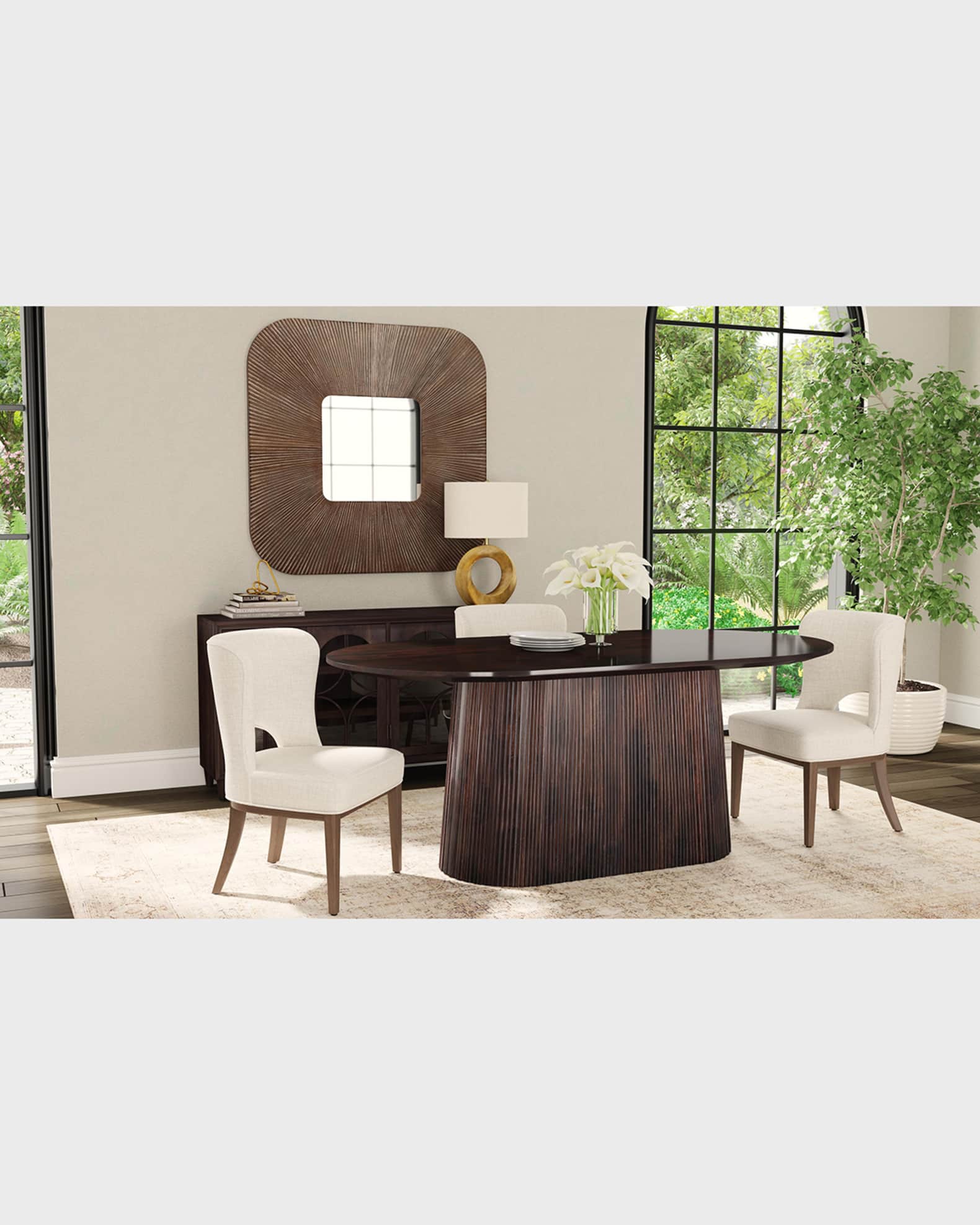 Katherine Noble by BMC Mina 79" Oval Dining Table | Horchow