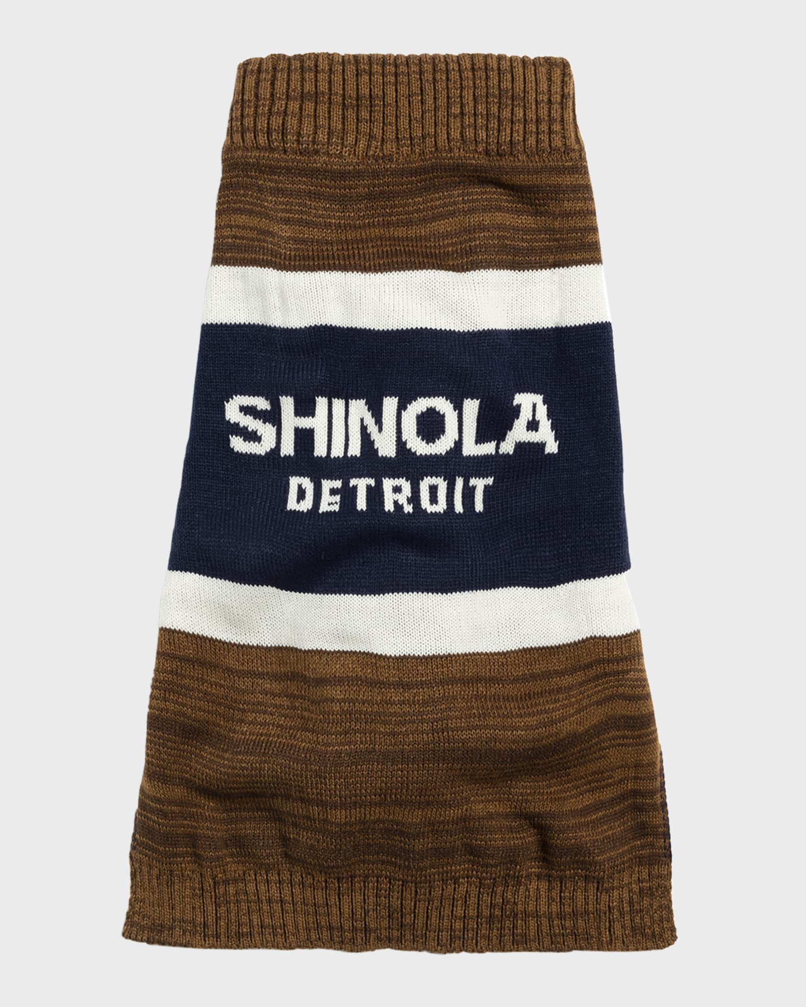 Shinola Logo Striped Pet Sweater, Size S | Horchow