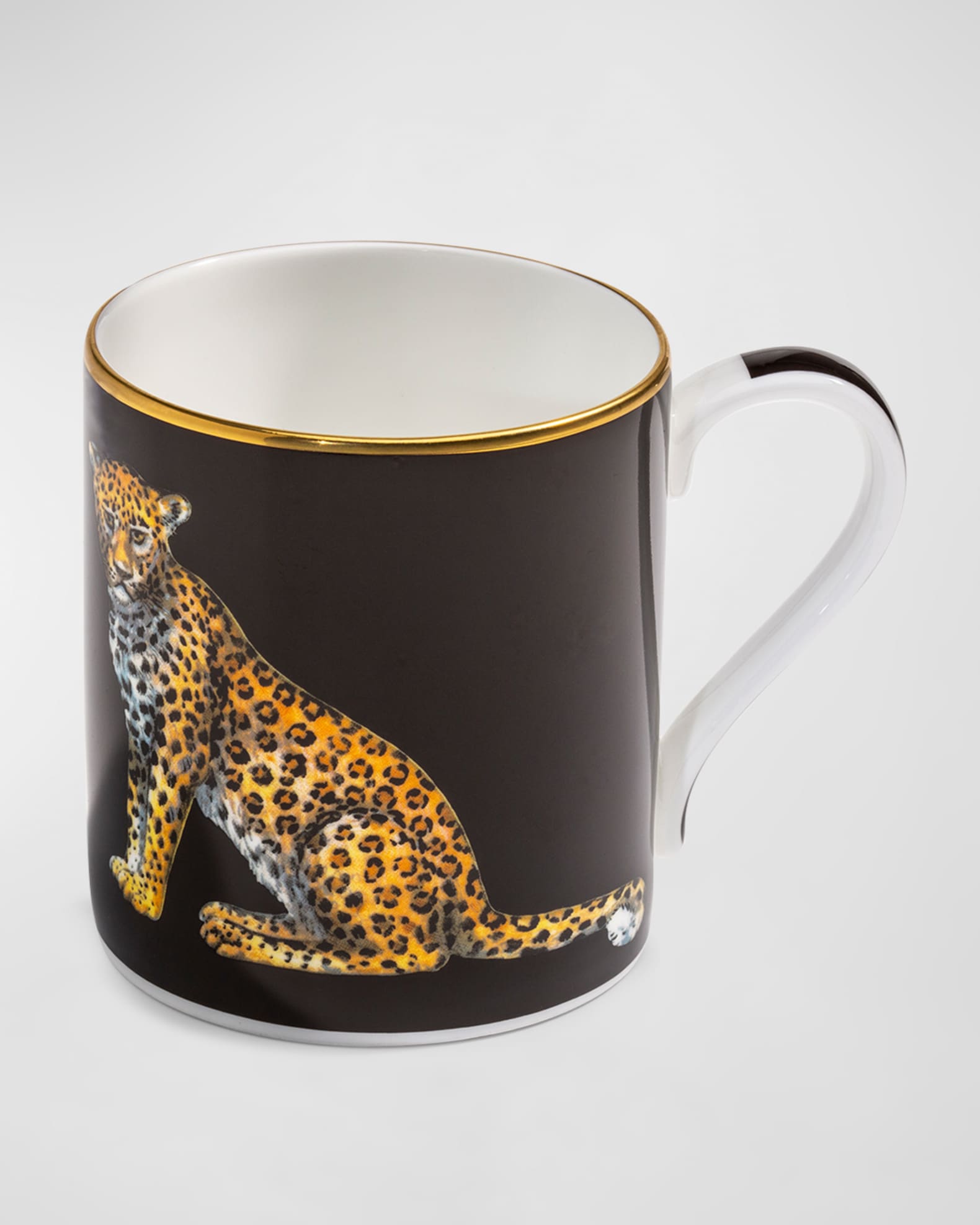 Halcyon Days Twin Leopard Mug Pair | Horchow