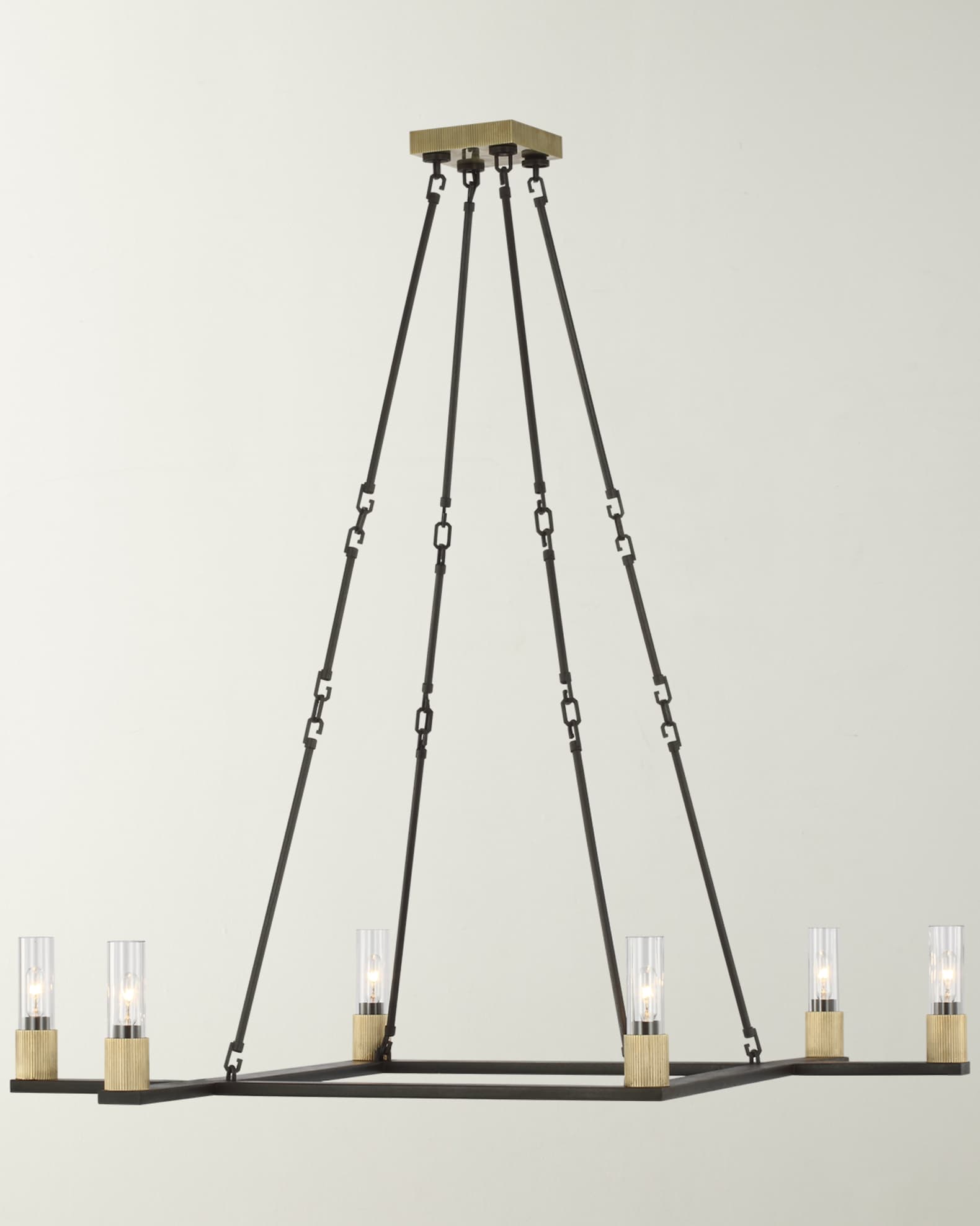 Visual Comfort Signature Beza Extra-Large Warm Iron Chandelier by Ray ...