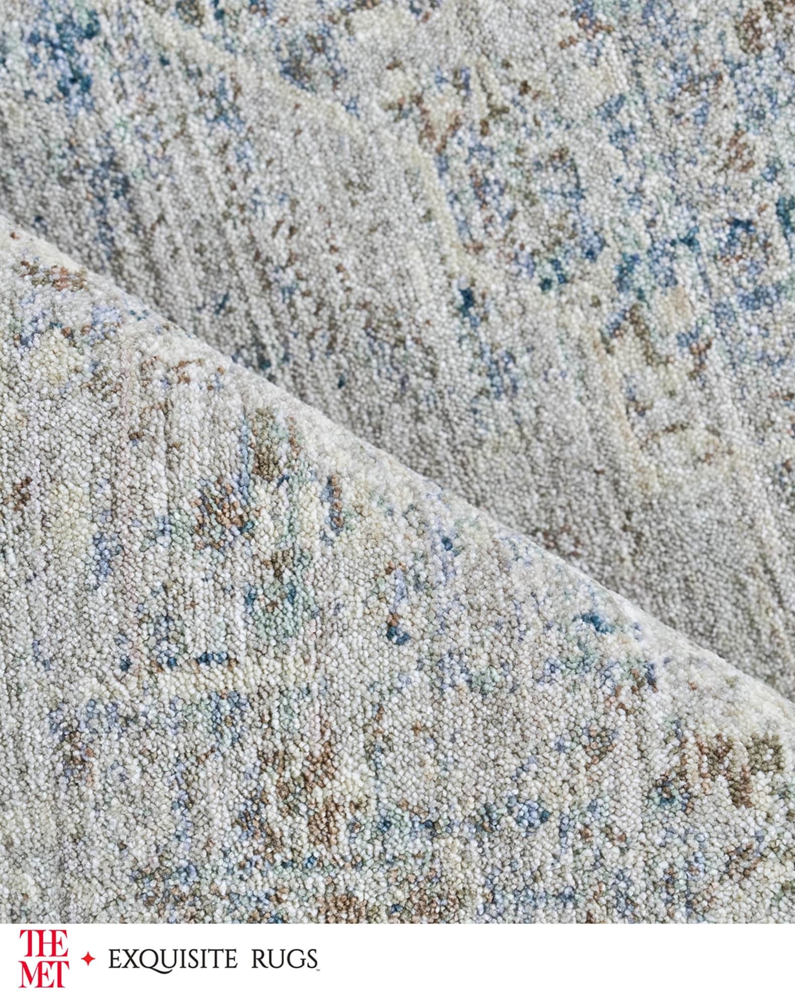 Exquisite Rugs x THE MET Vintage Loom Beige & Blue Rug, 10' x 14' | Horchow