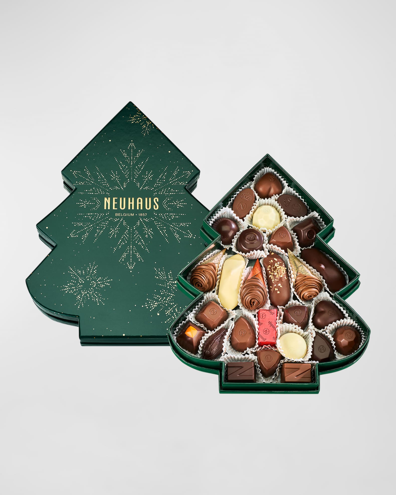 Neuhaus Chocolate 27-Piece Christmas Tree Chocolate Gift Box | Horchow