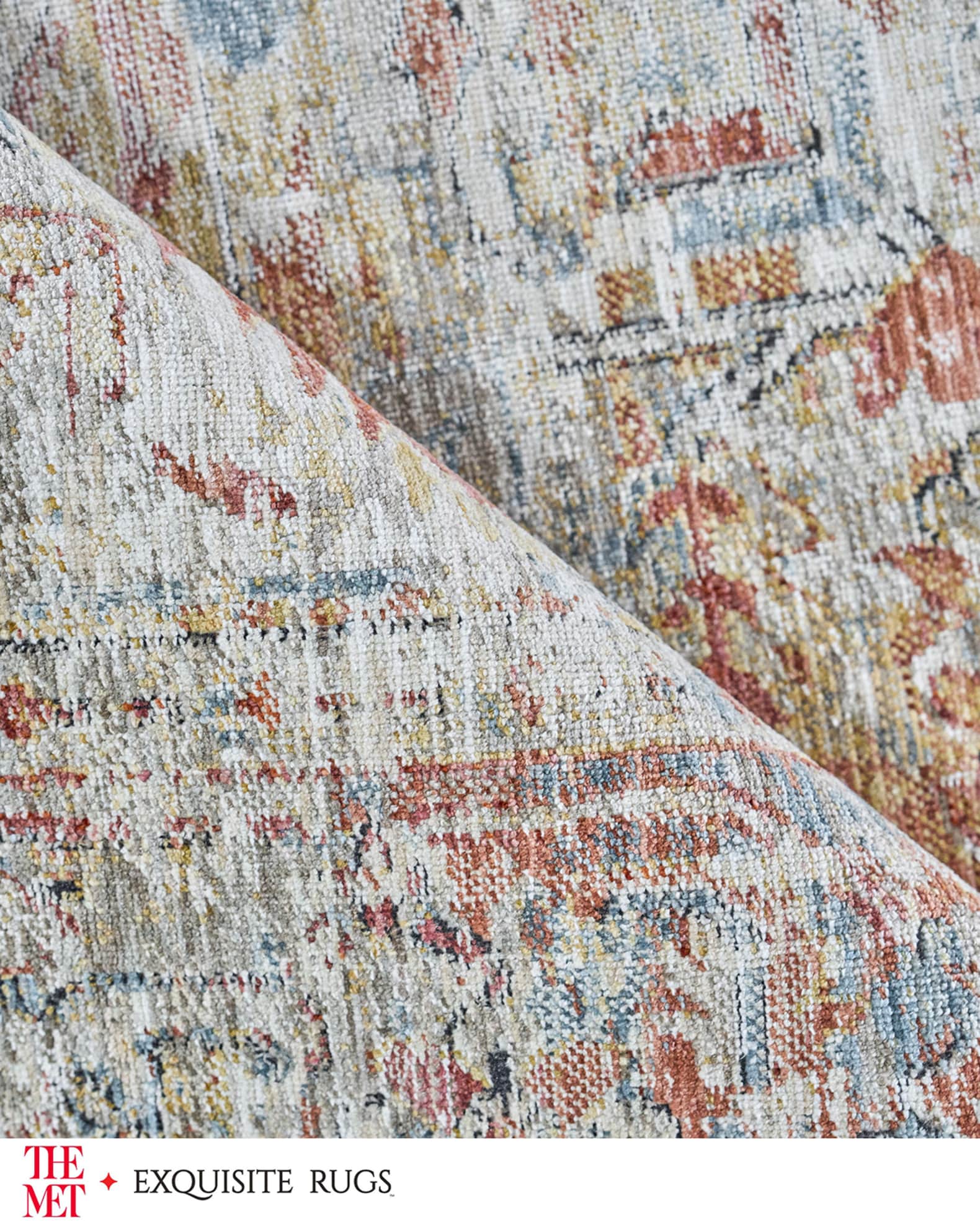 Exquisite Rugs x THE MET Antique Loom Cream & Rust Rug, 9' x 12' | Horchow
