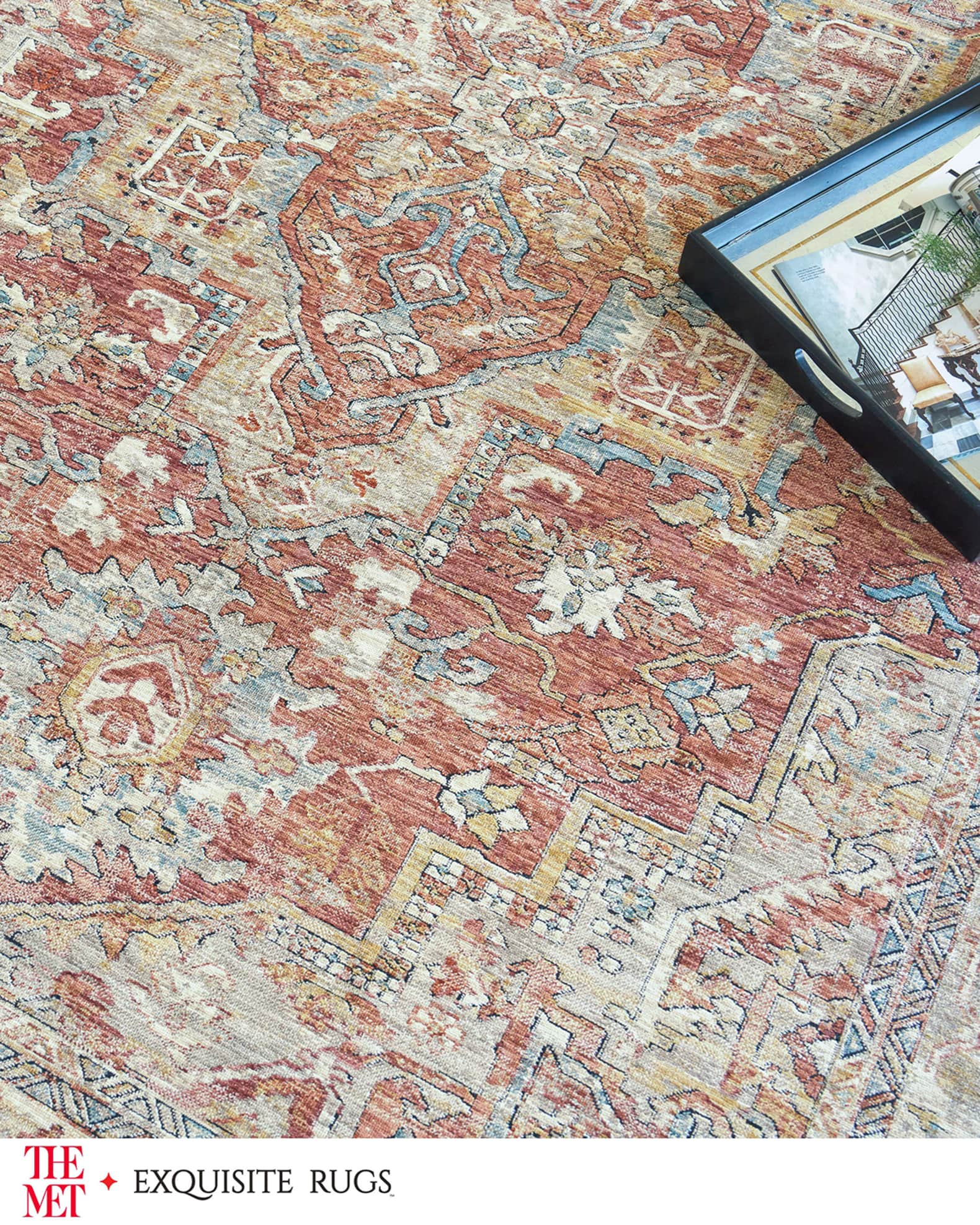 Exquisite Rugs x THE MET Antique Loom Rug, 10' x 14' | Horchow