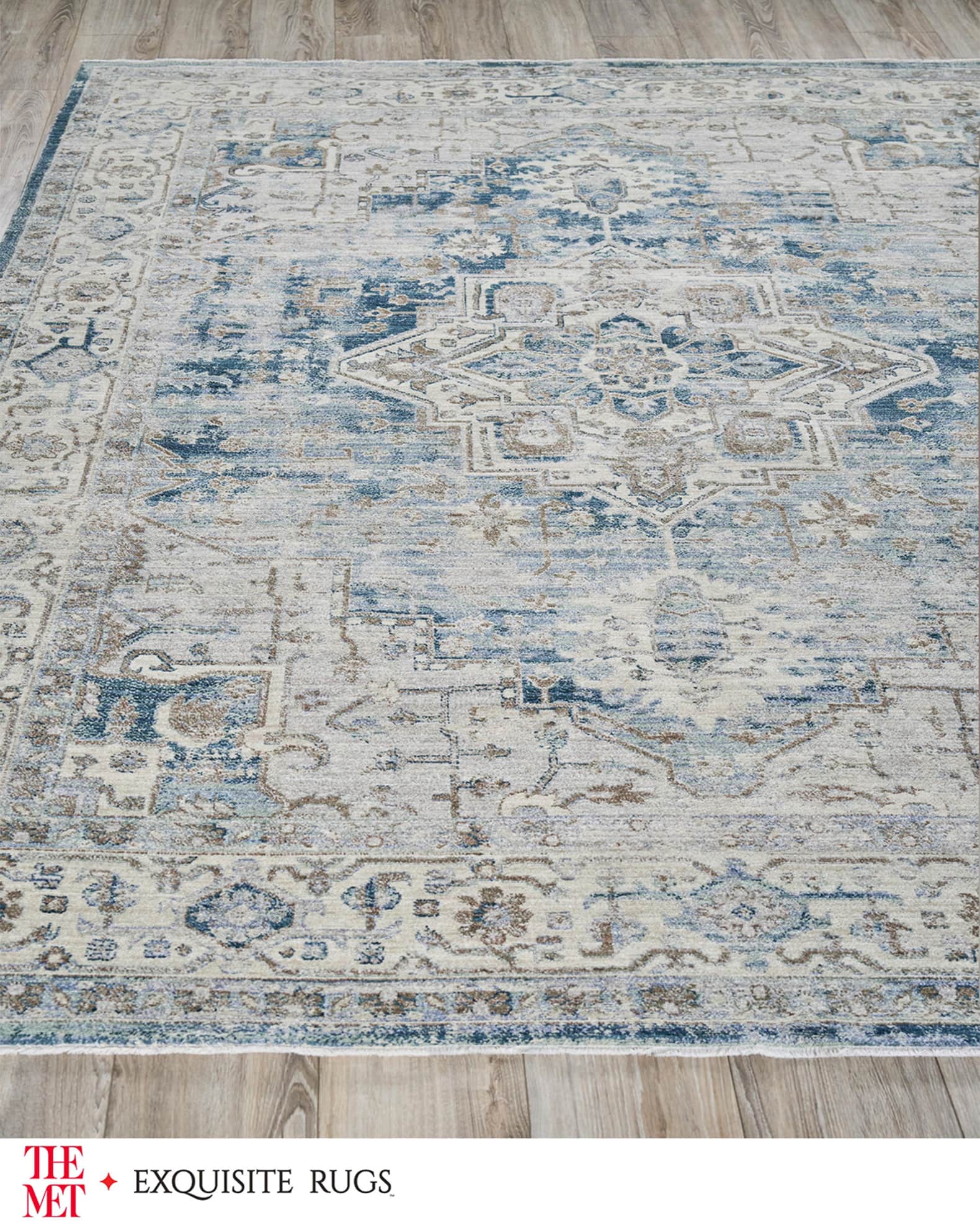 Exquisite Rugs x THE MET Vintage Loom Beige, 6' x 9' | Horchow