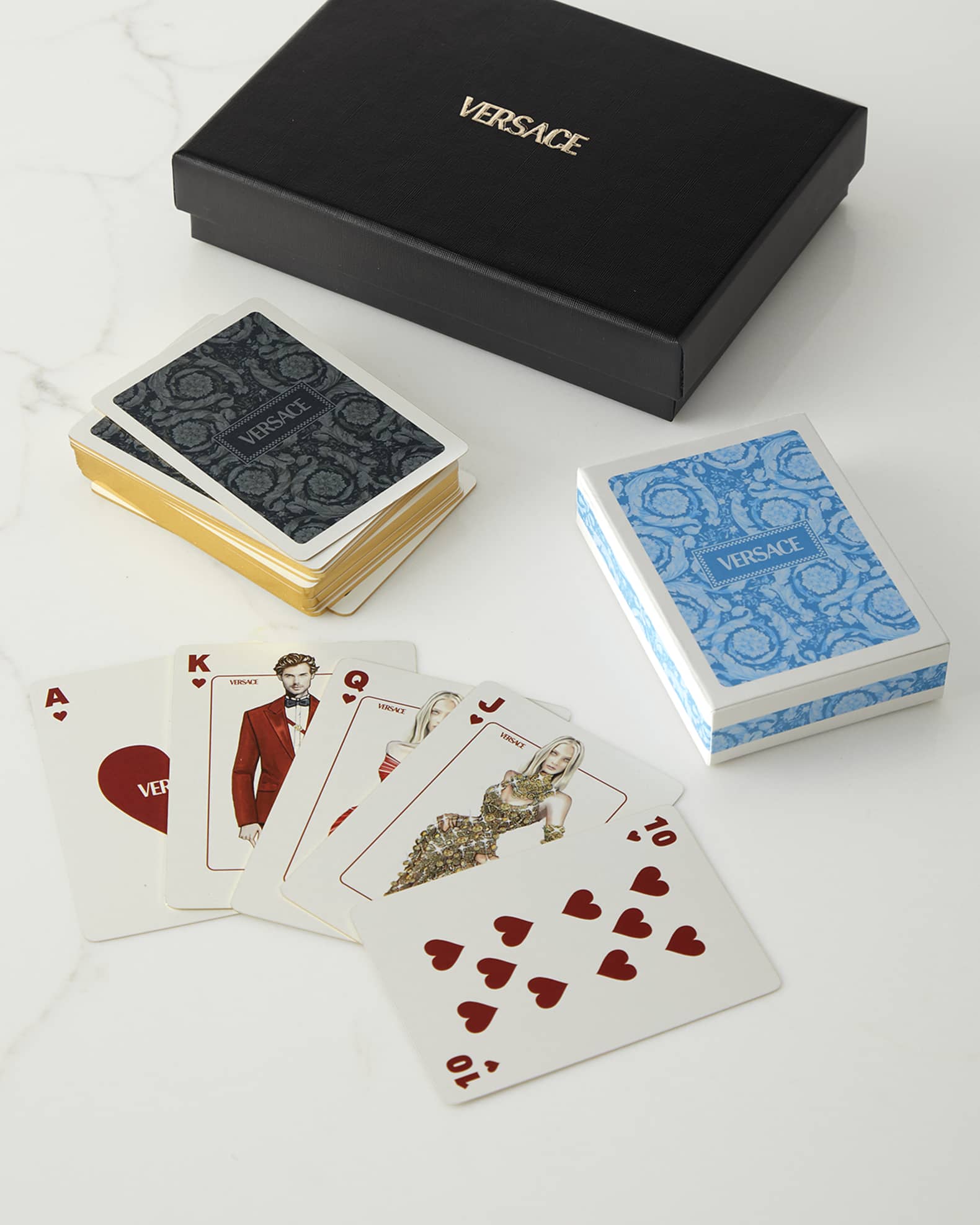 Versace Home Collection Barocco Playing Card Decks, Set of 2 | Horchow