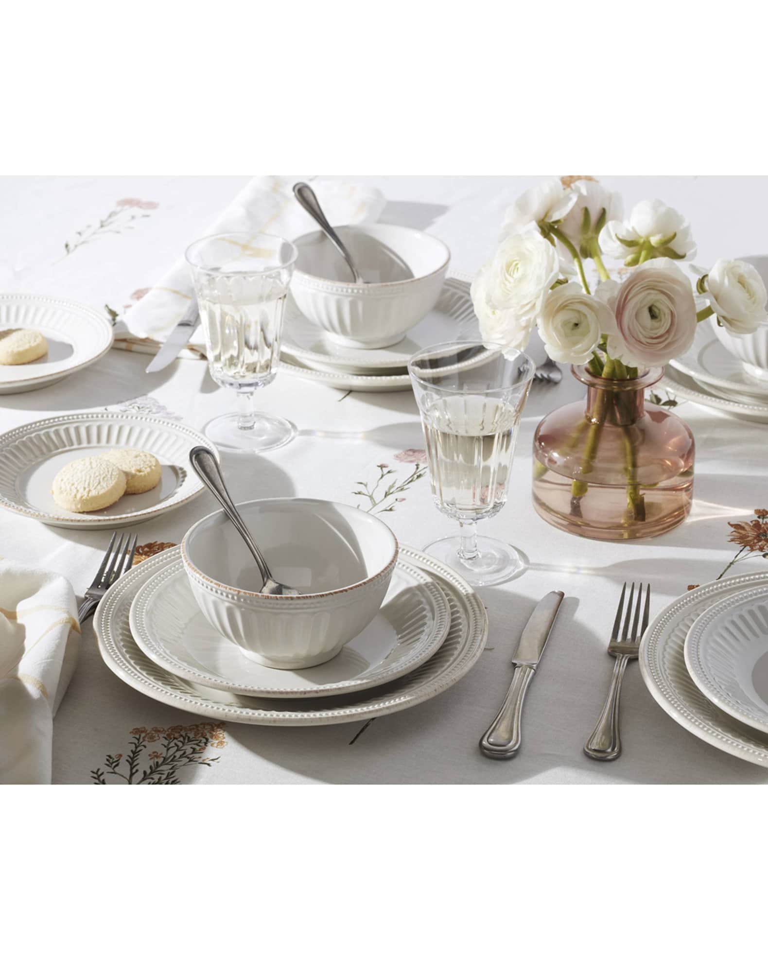 Lenox French Perle Groove Dinner Plates, Set of 4 | Horchow