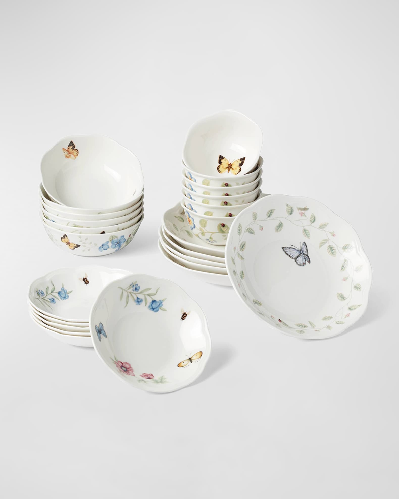Lenox Butterfly Meadow 24-Piece Bowl Set | Horchow