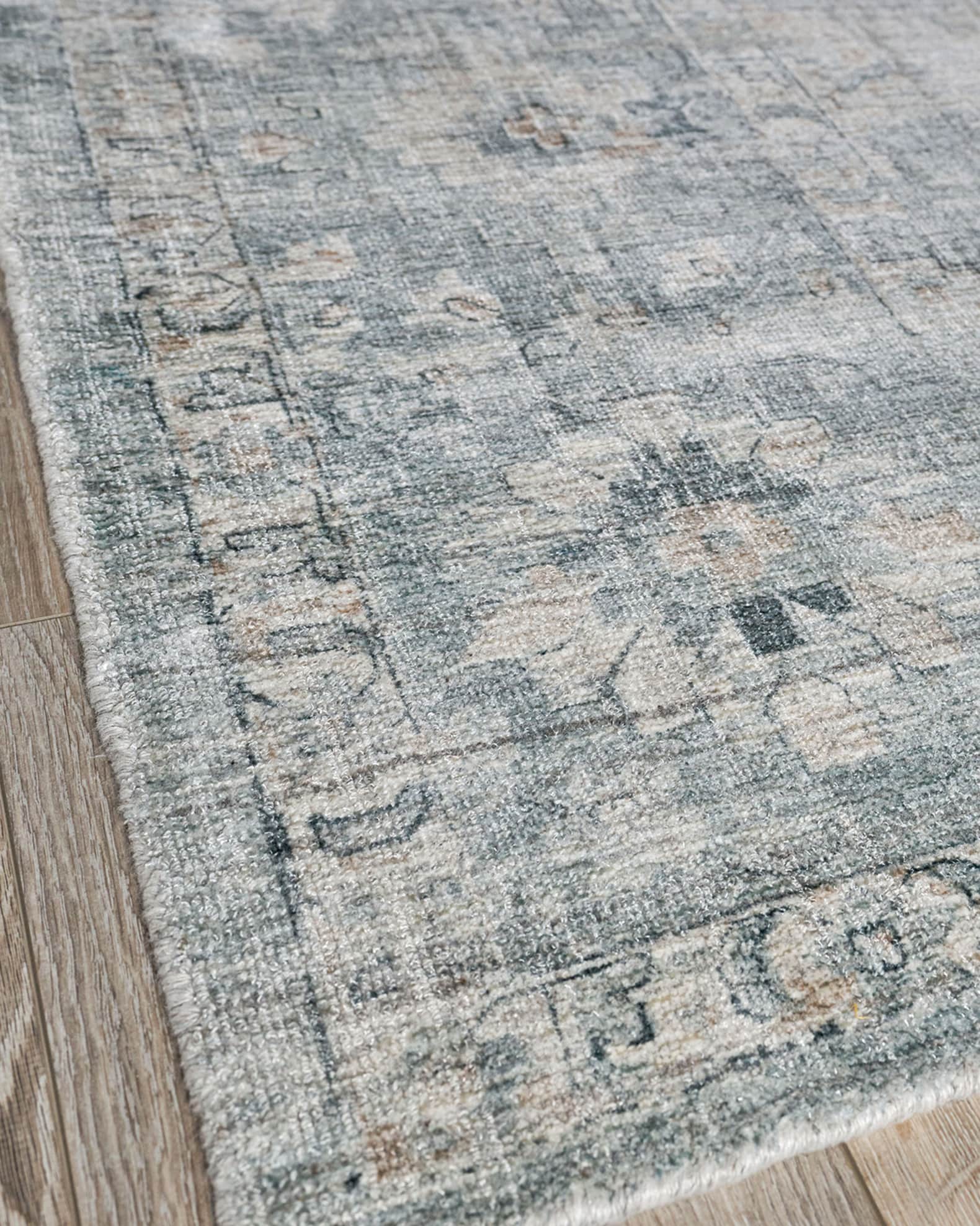 Exquisite Rugs Cambridge Hand-Loomed Blue Rug, 10' x 14' | Horchow