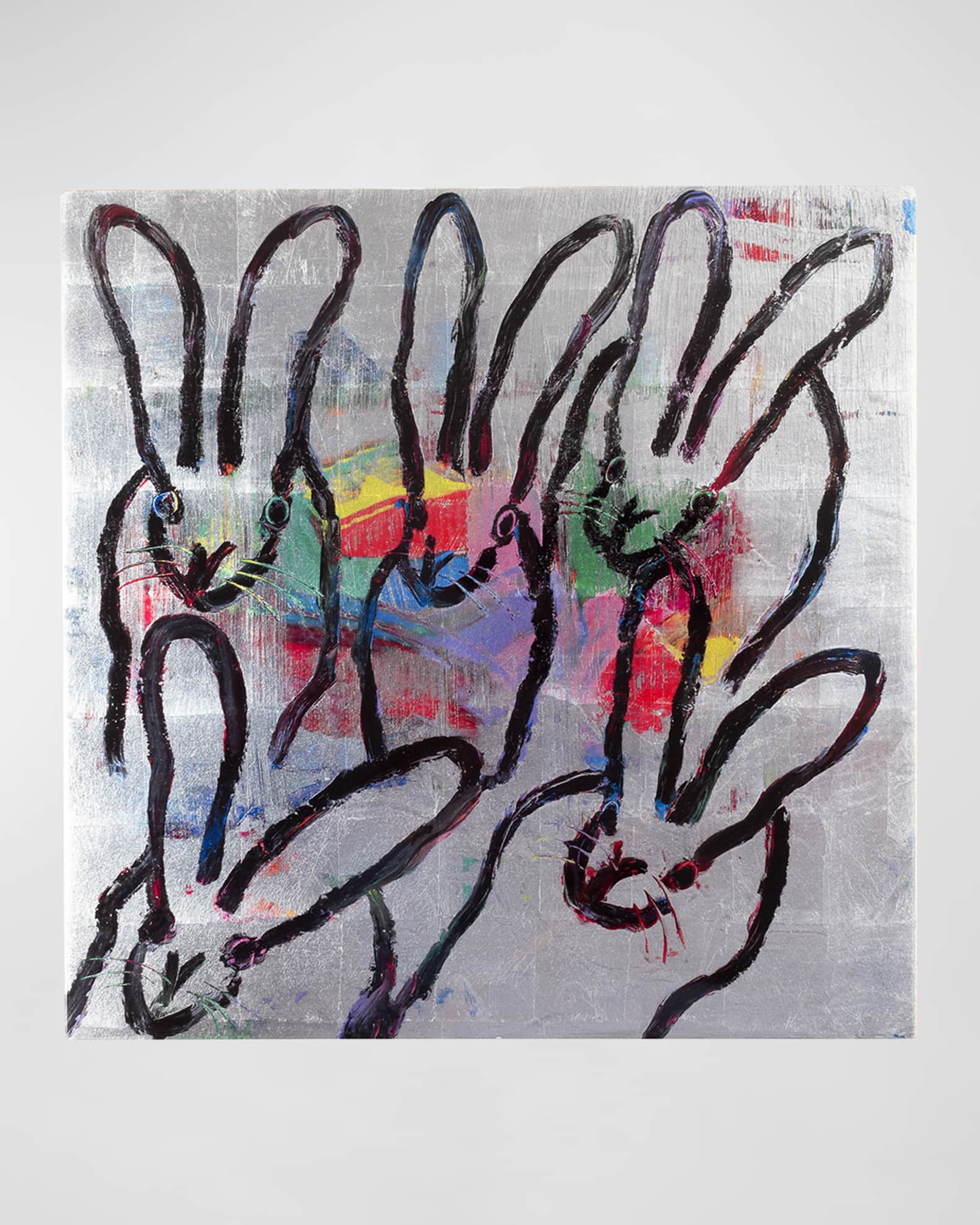 Hunt Slonem Color Burst Bunnies Placemat | Horchow