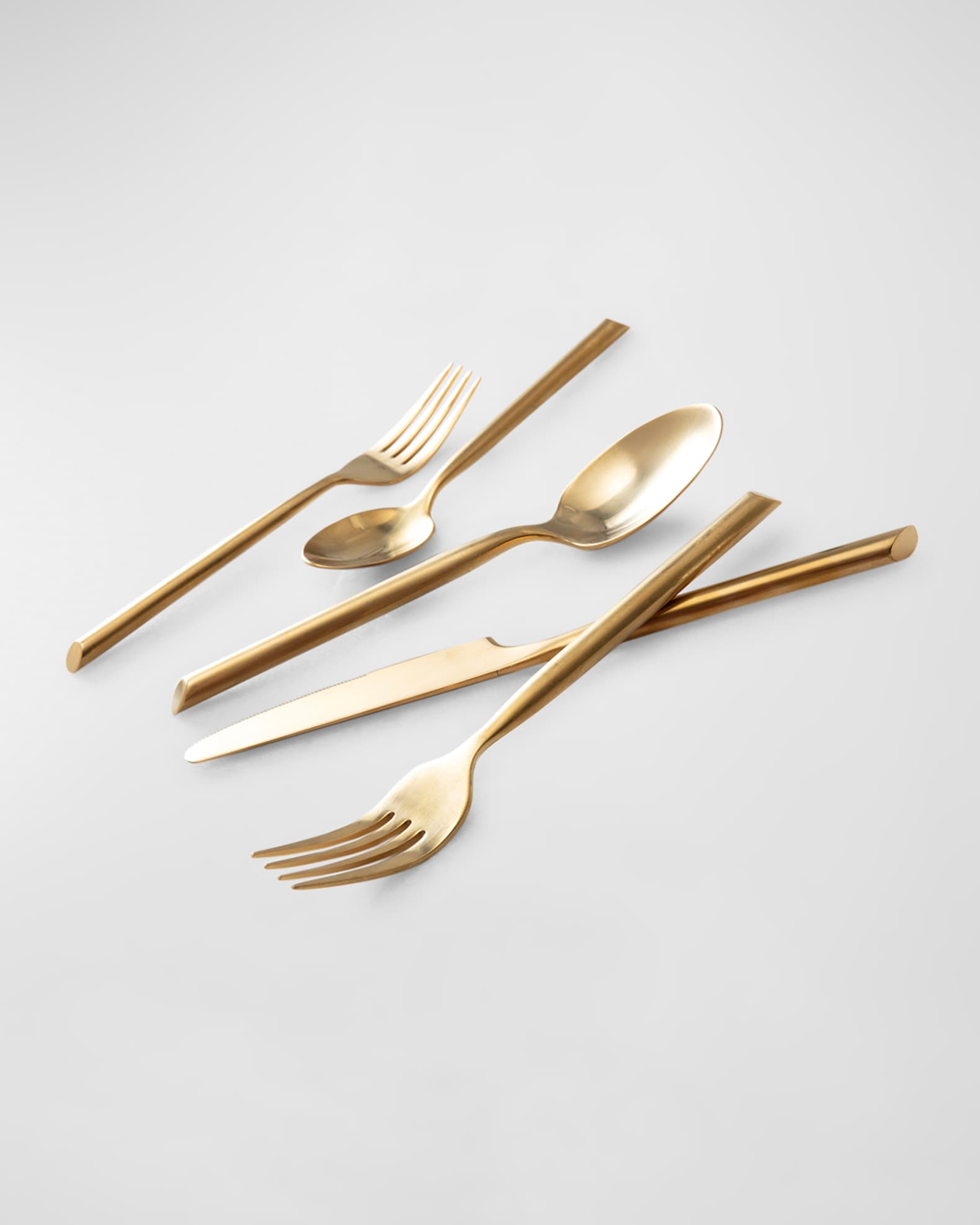 Fortessa Capri Brushed Gold 20-Piece Flatware Set | Horchow