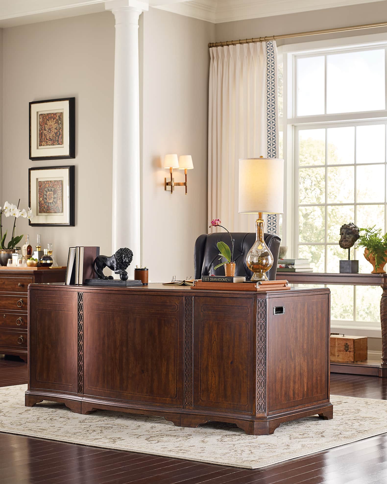 Hooker Furniture Charleston Executive Desk | Horchow