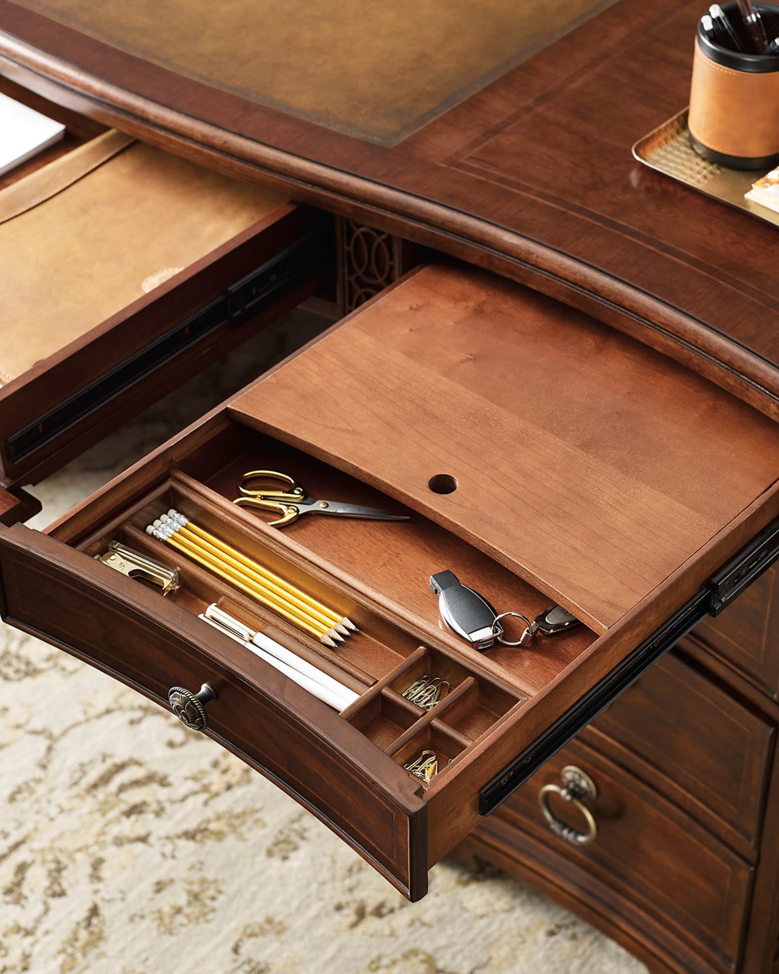 Hooker Furniture Charleston Executive Desk | Horchow