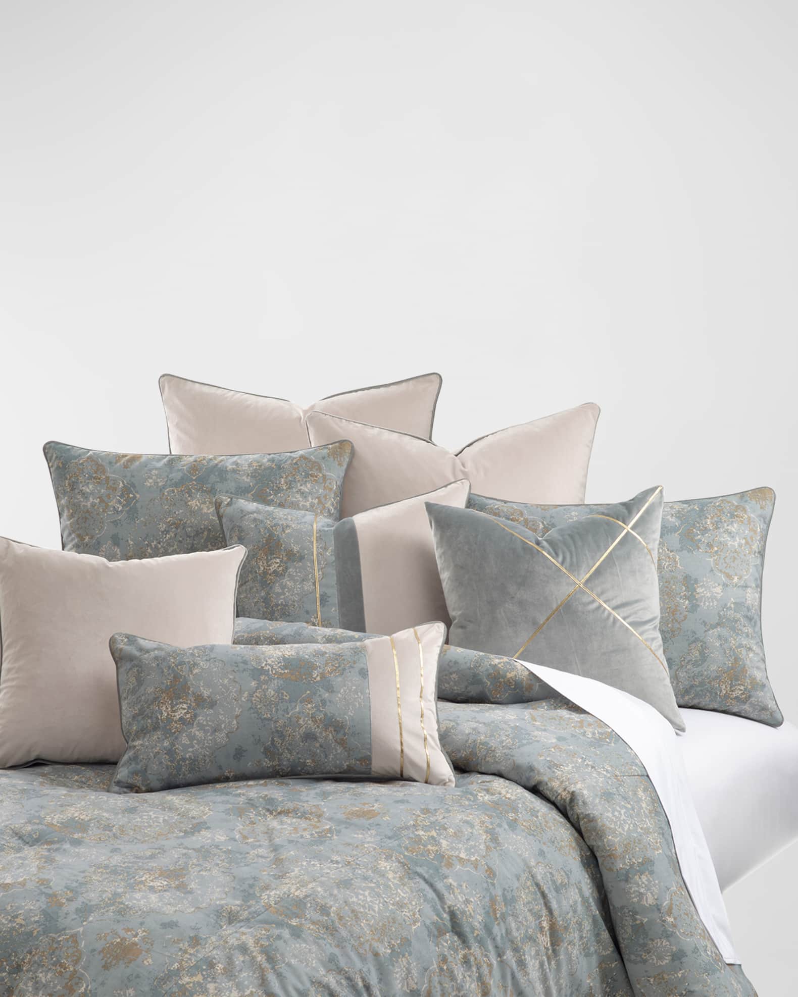 Michael Amini Debonair 10-Piece King Comforter Set | Horchow