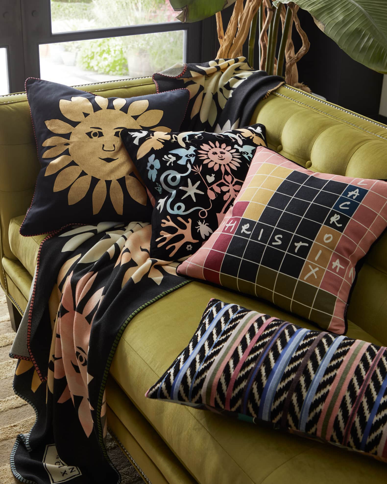 Christian Lacroix Hello Sunshine Cushion, 20" Square | Horchow