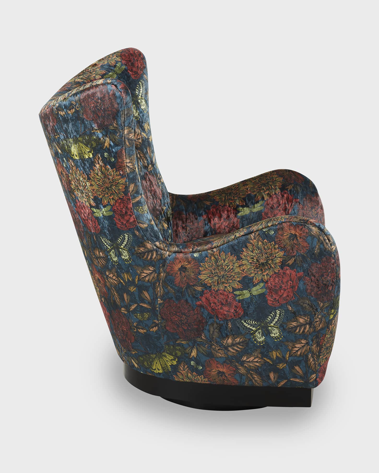 Massoud Vesper Swivel Wing Chair | Horchow