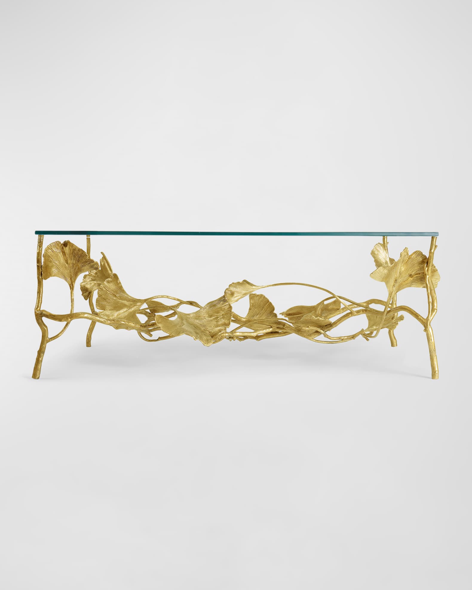 Michael Aram Golden Ginkgo Coffee Table | Horchow