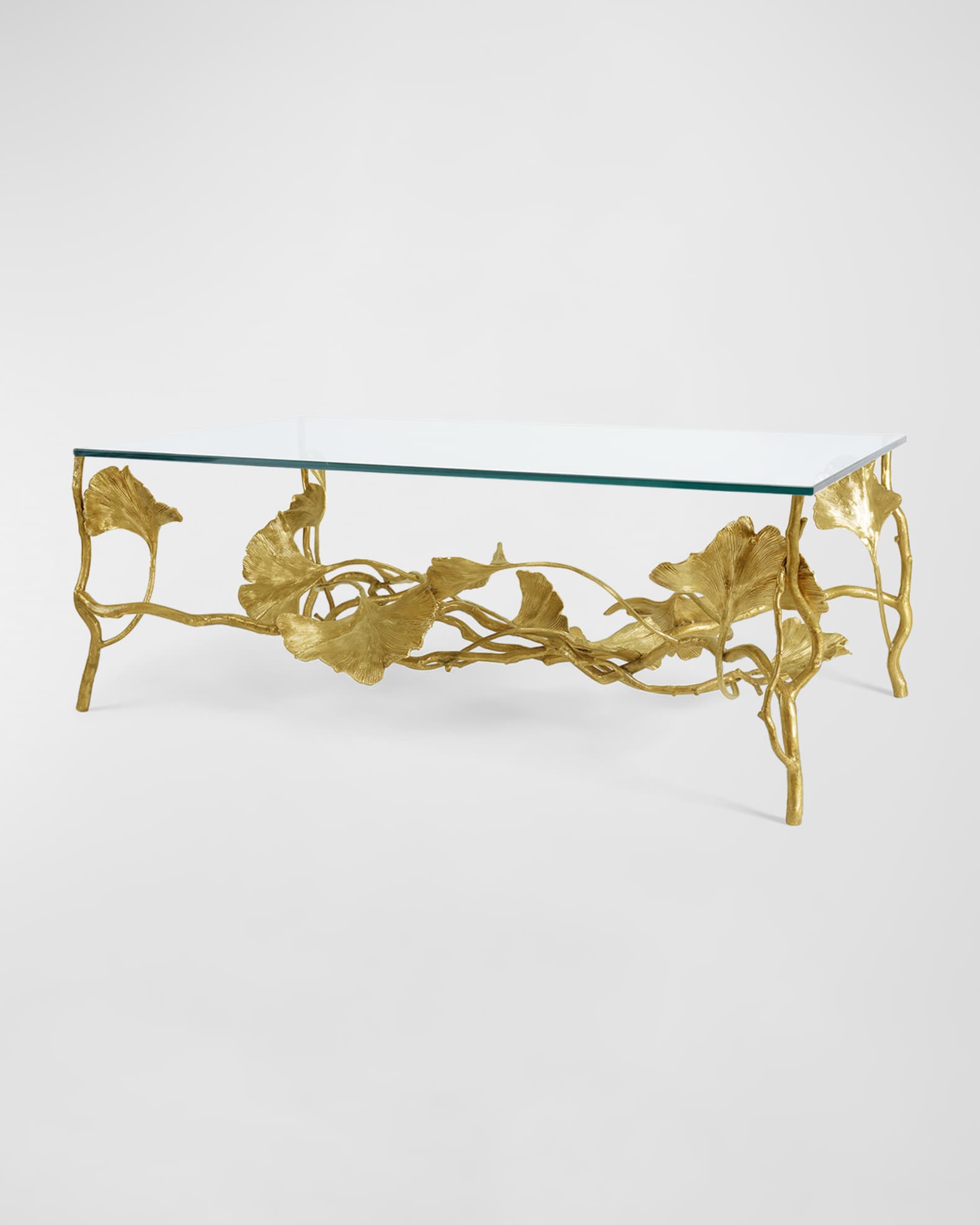 Michael Aram Golden Ginkgo Coffee Table | Horchow
