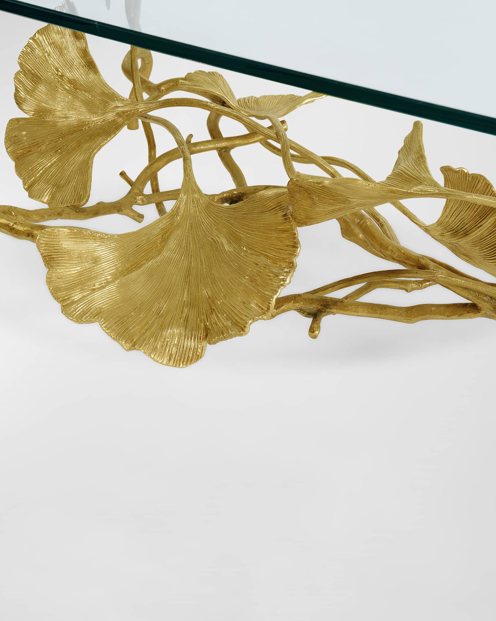 Michael Aram Golden Ginkgo Coffee Table | Horchow