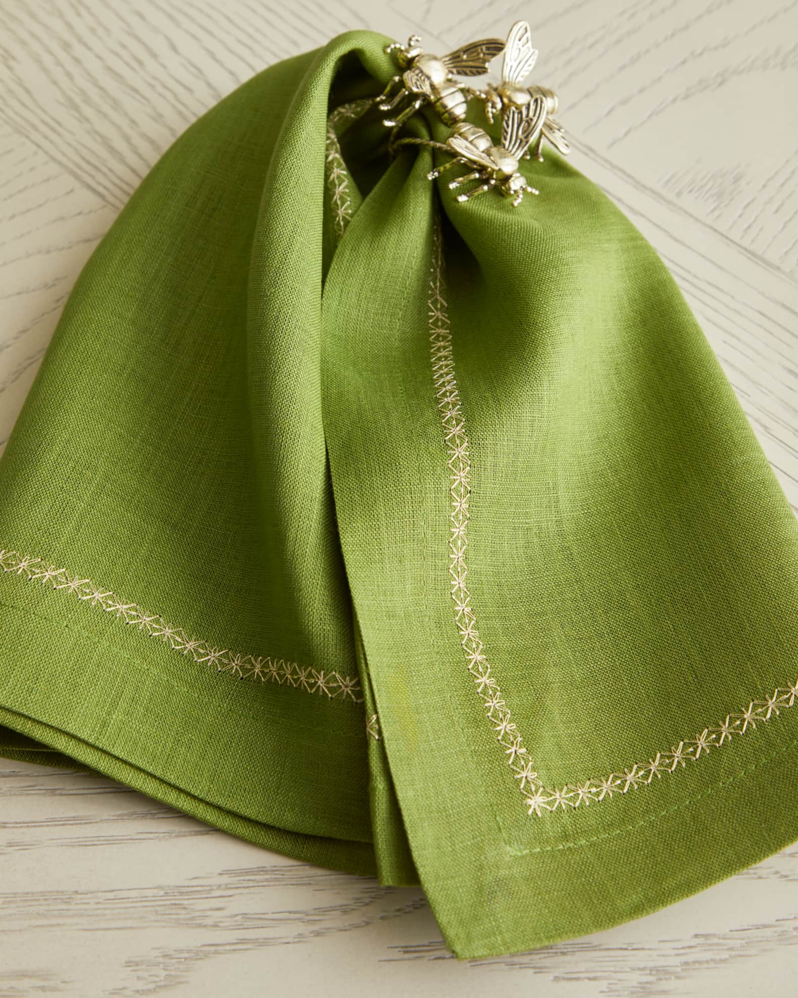 Kim Seybert Classic Spring Green Linen Napkin | Horchow Kim Seybert Classic Spring Green Linen Napkin | Horchow