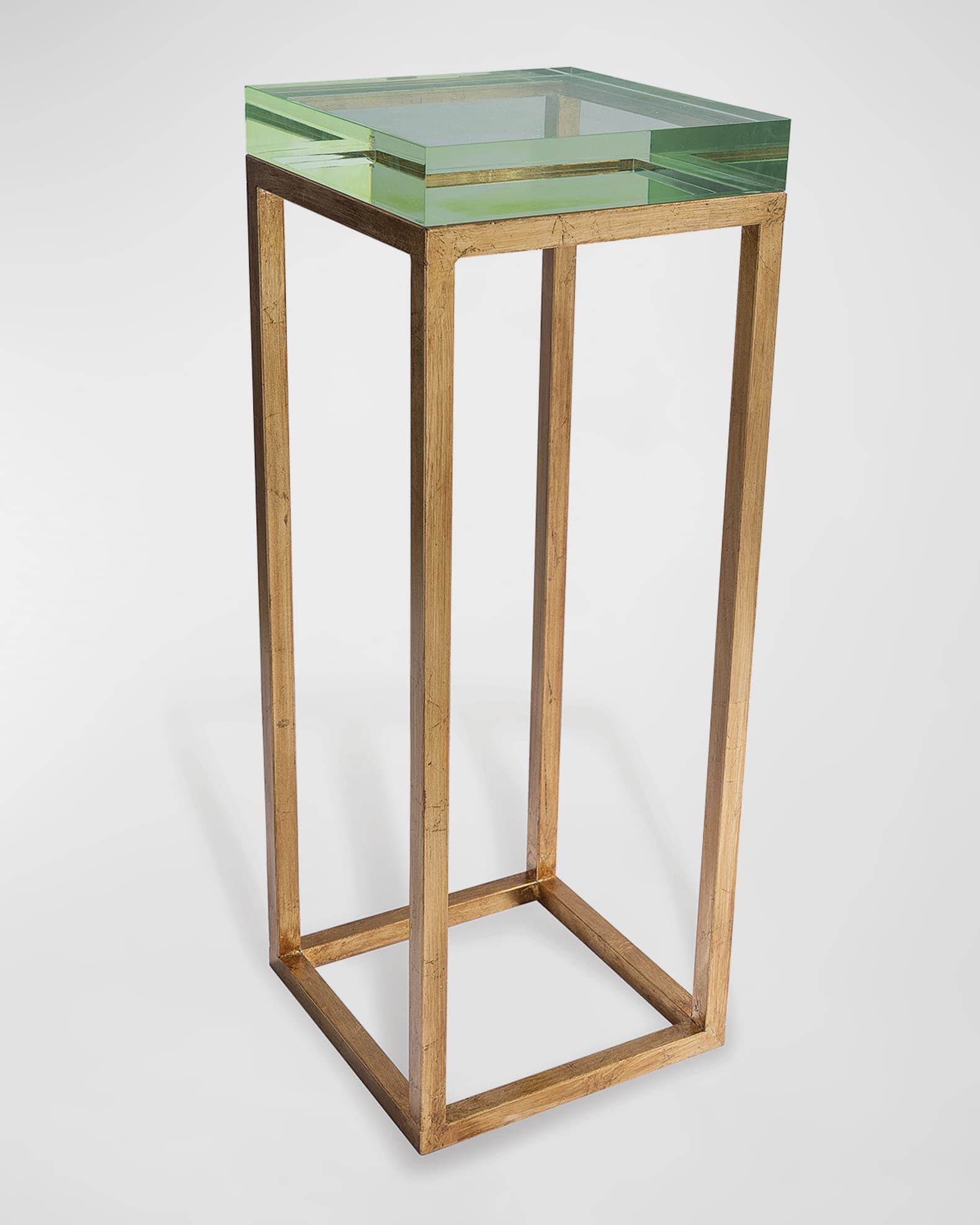 Port 68 Drake Acrylic & Gold Leaf Accent Table | Horchow