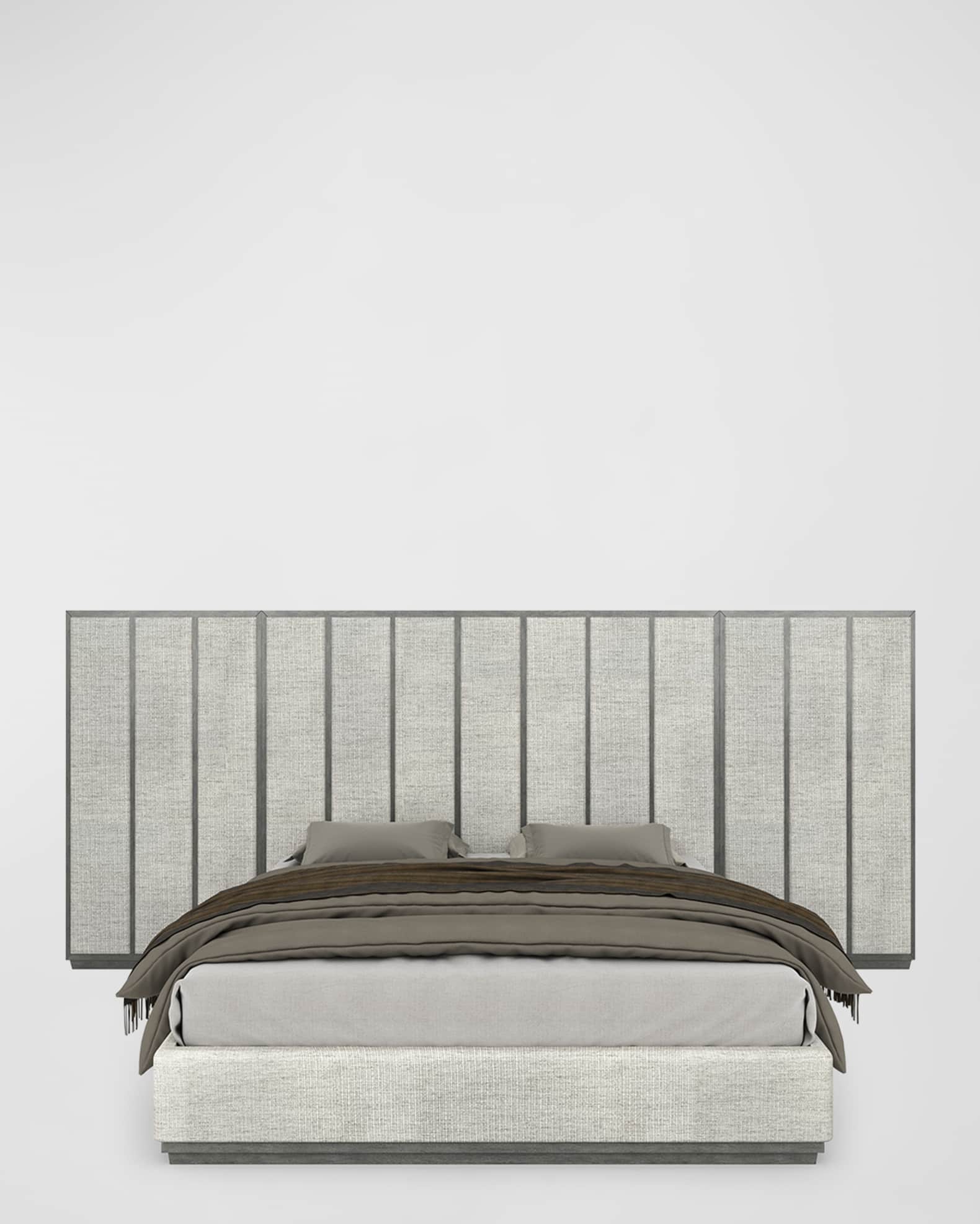 Casa Ispirata Colonna Extended Panel Upholstered Queen Bed | Horchow