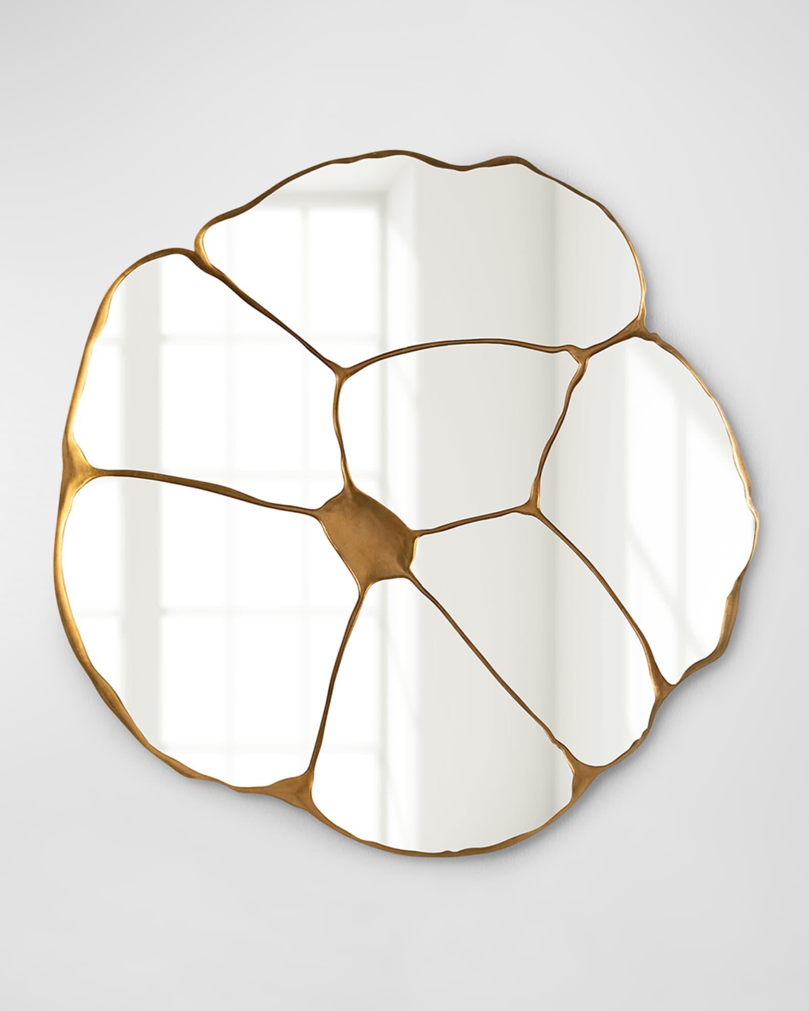 John-Richard Collection Gilded Shards 58" Wall Mirror | Horchow