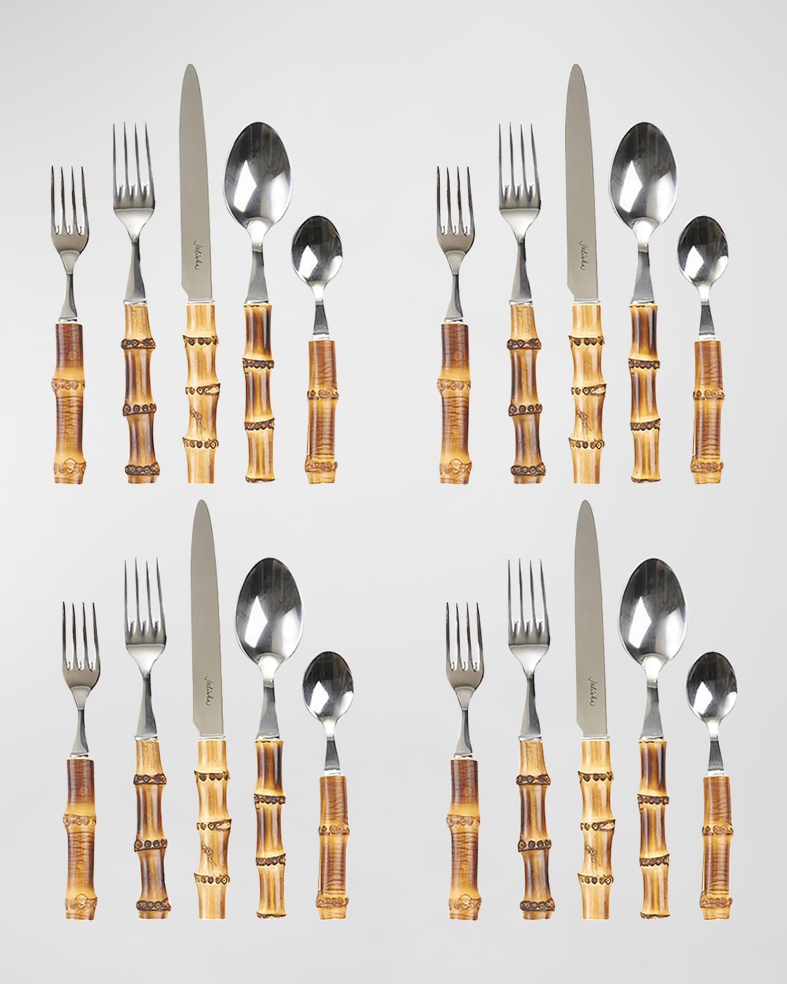 Juliska Bamboo 20-Piece Flatware Set | Horchow
