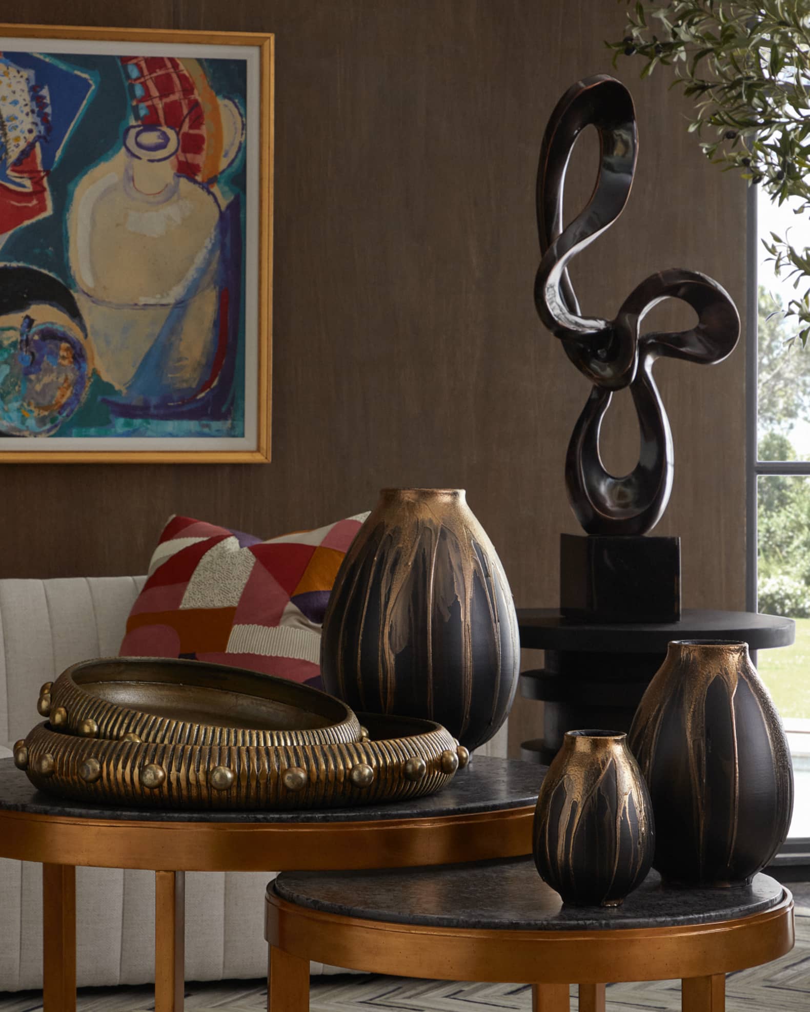 Global Views Cauldron Large Vase, 16" | Horchow