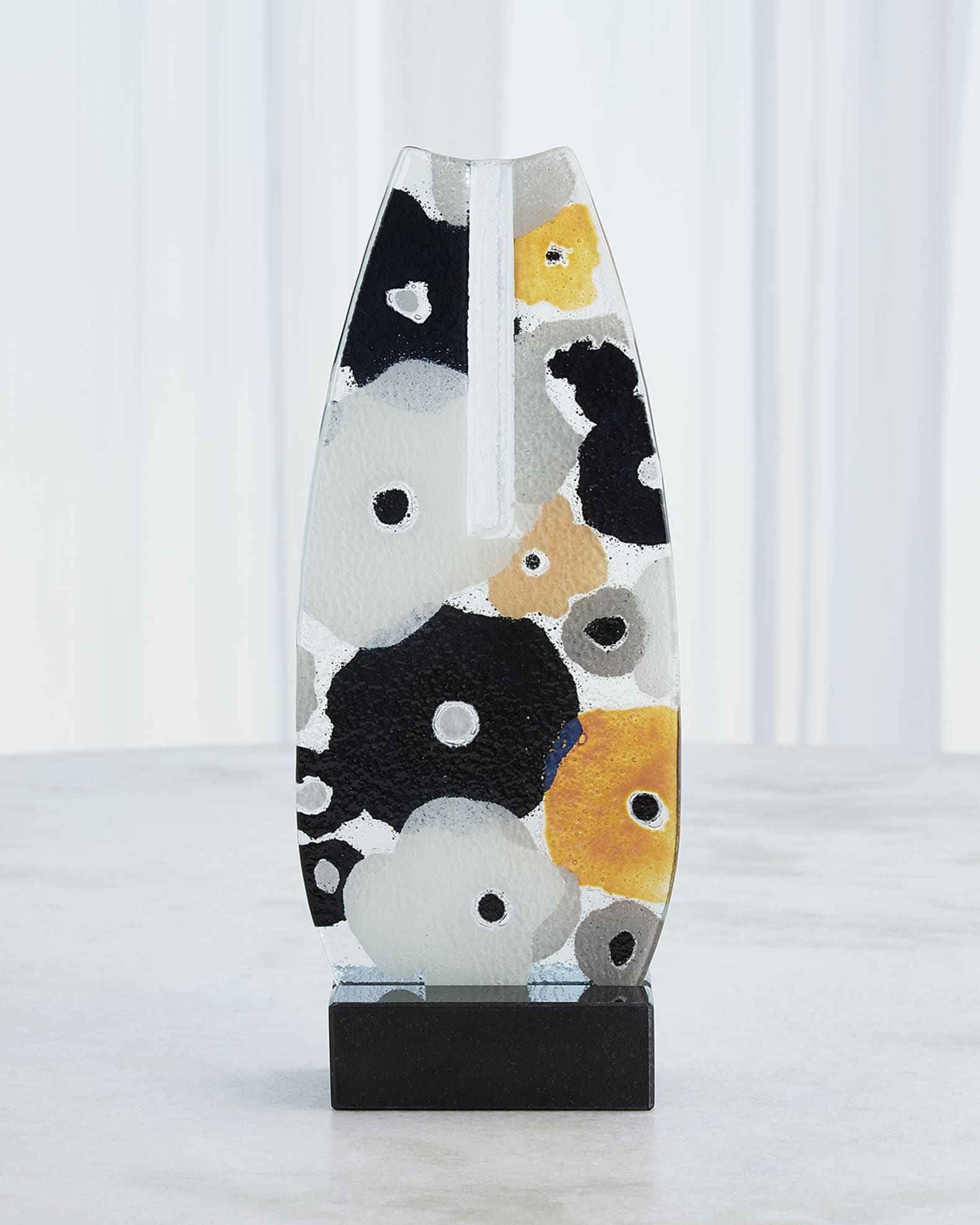 Global Views Fused Floral Flat Vase - 15" | Horchow