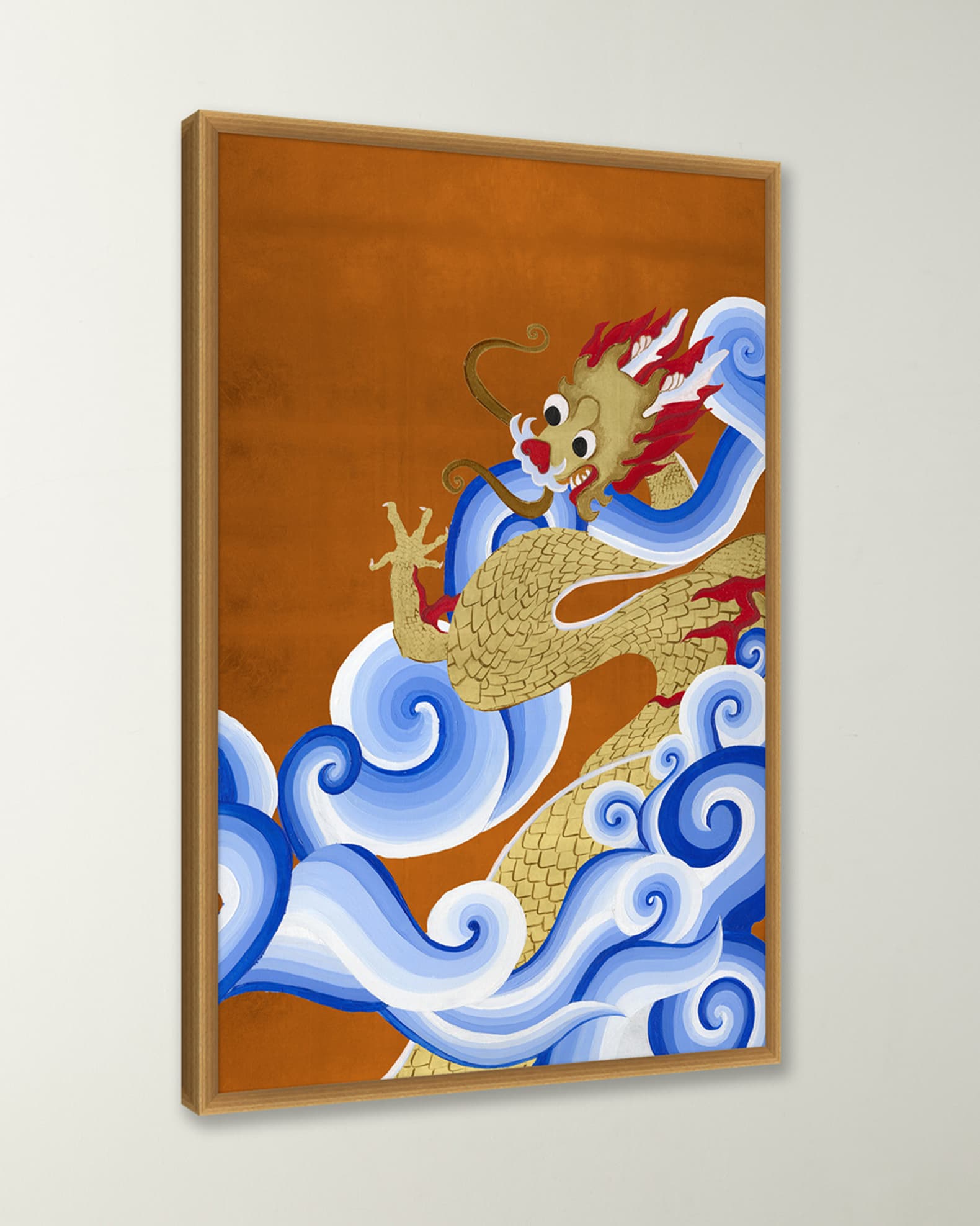 THE MET x Wendover "Imperial Dragon 2" Framed Giclee | Horchow