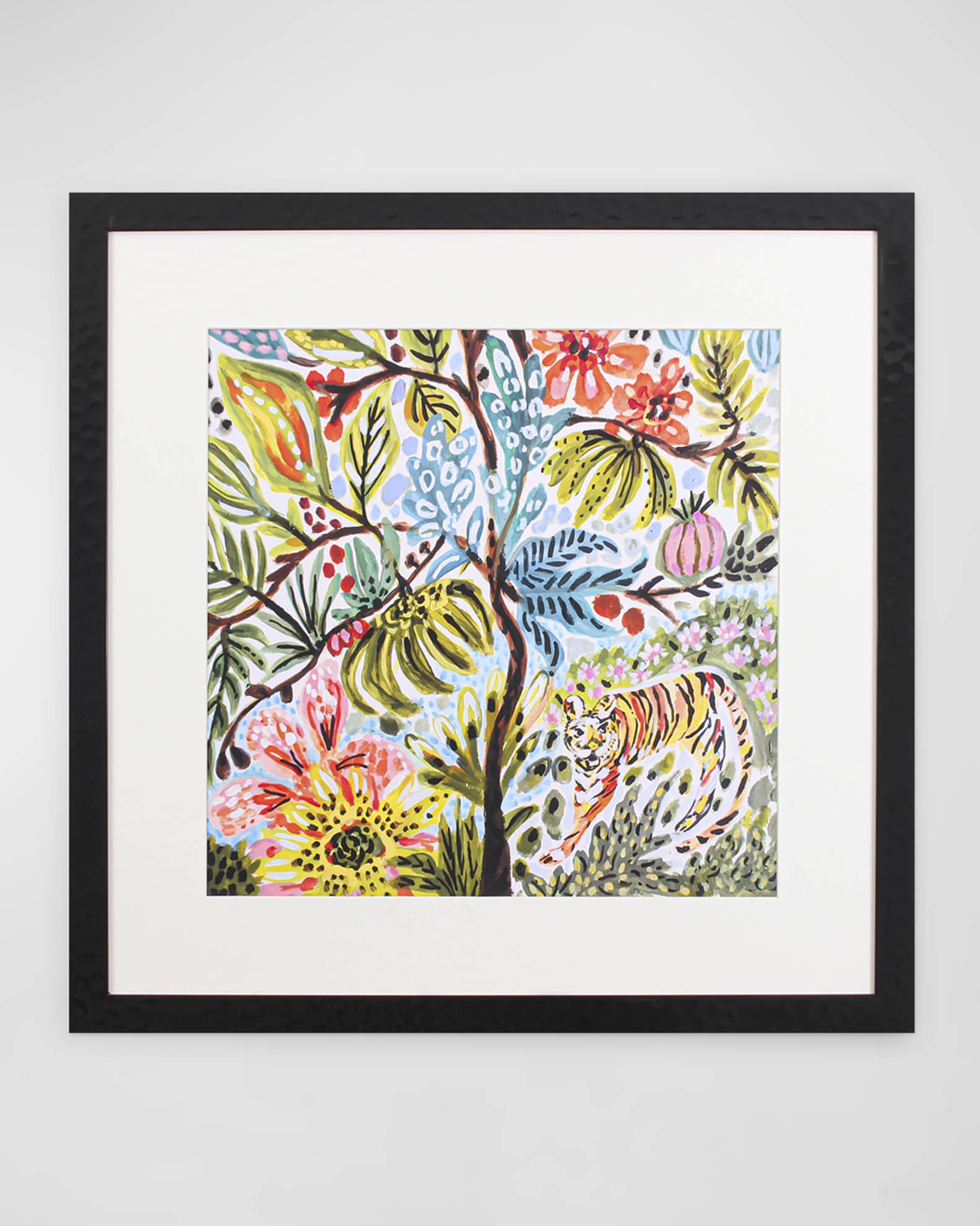 "Jungle Cat Landscape" Art Print, Set of 2 | Horchow