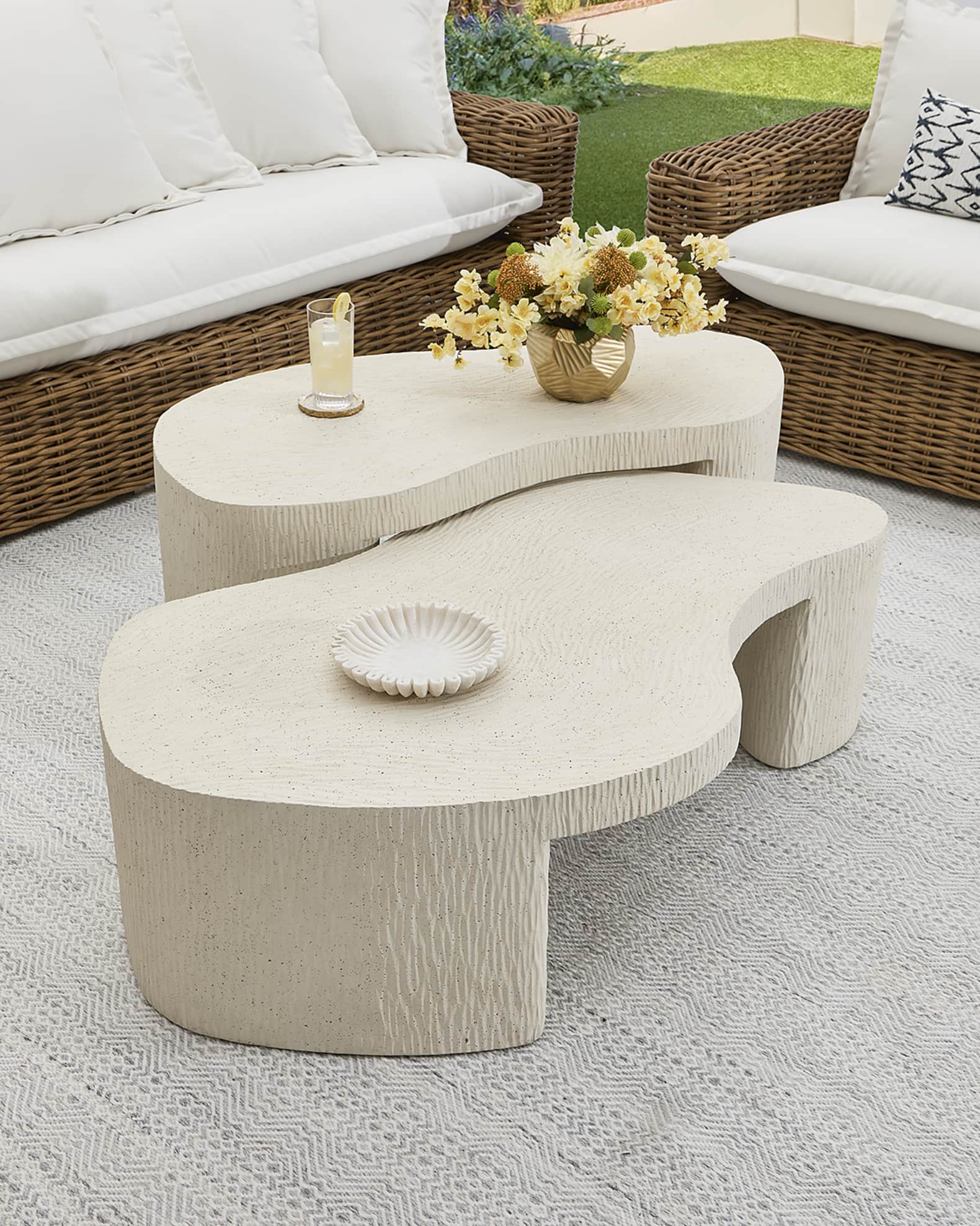 Palecek Nadia Outdoor Coffee Table Tall
