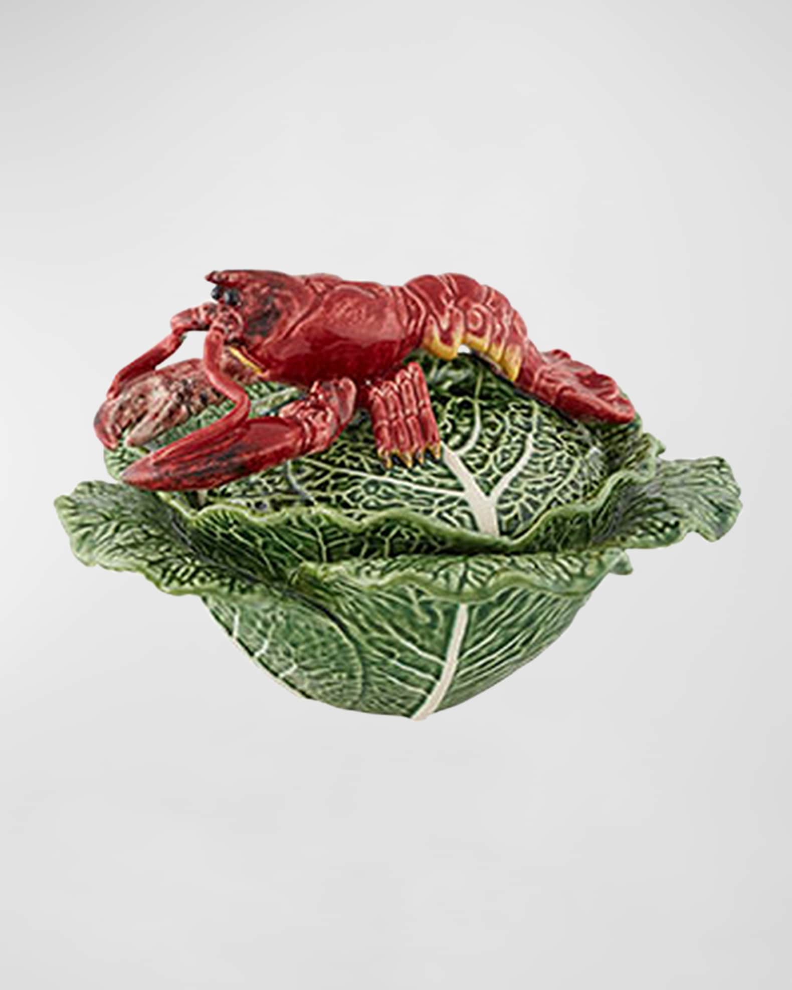 Bordallo Pinheiro Cabbage with Lobsters Tureen, 2 Lt. | Horchow