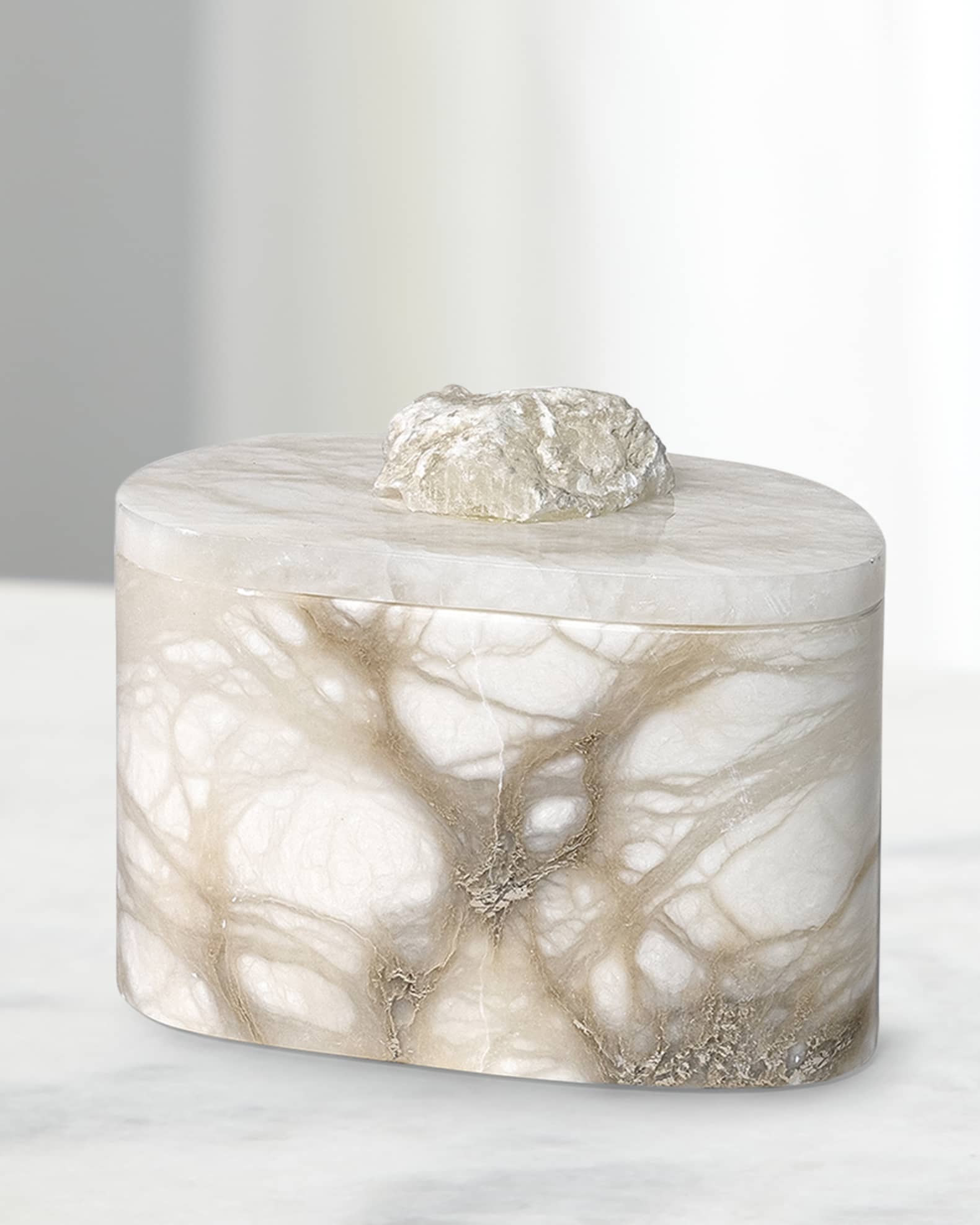 Palecek Celine Alabaster Box, 7" | Horchow