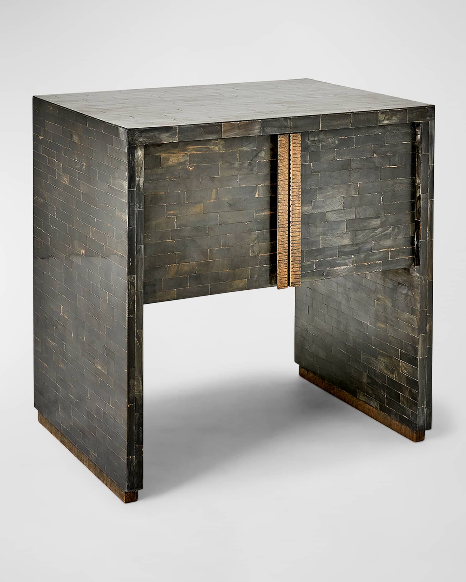 Global Views Horn Inlay Bedside Table | Horchow