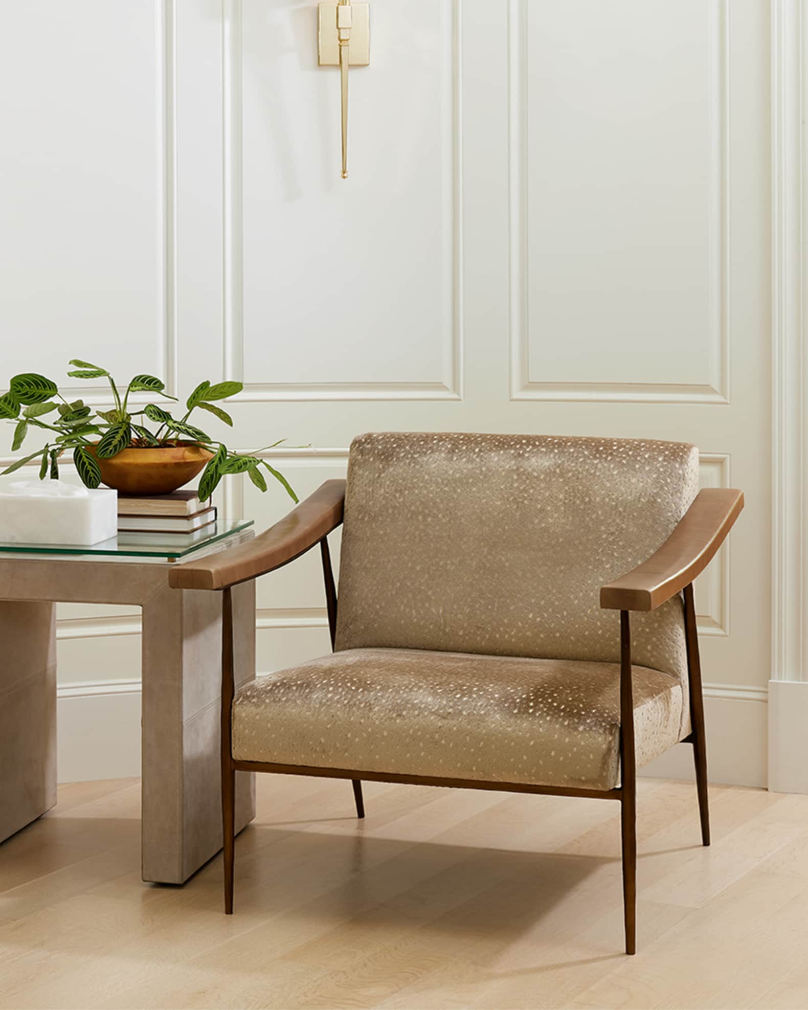 Global Views Brooks Leather Chair | Horchow