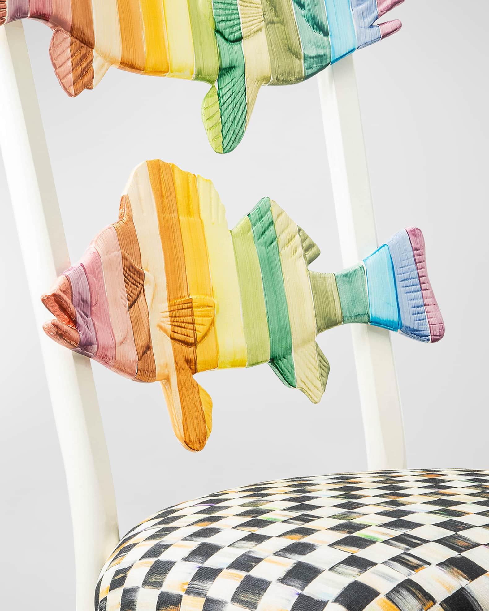 MacKenzie-Childs Rainbow Fish Chair | Horchow