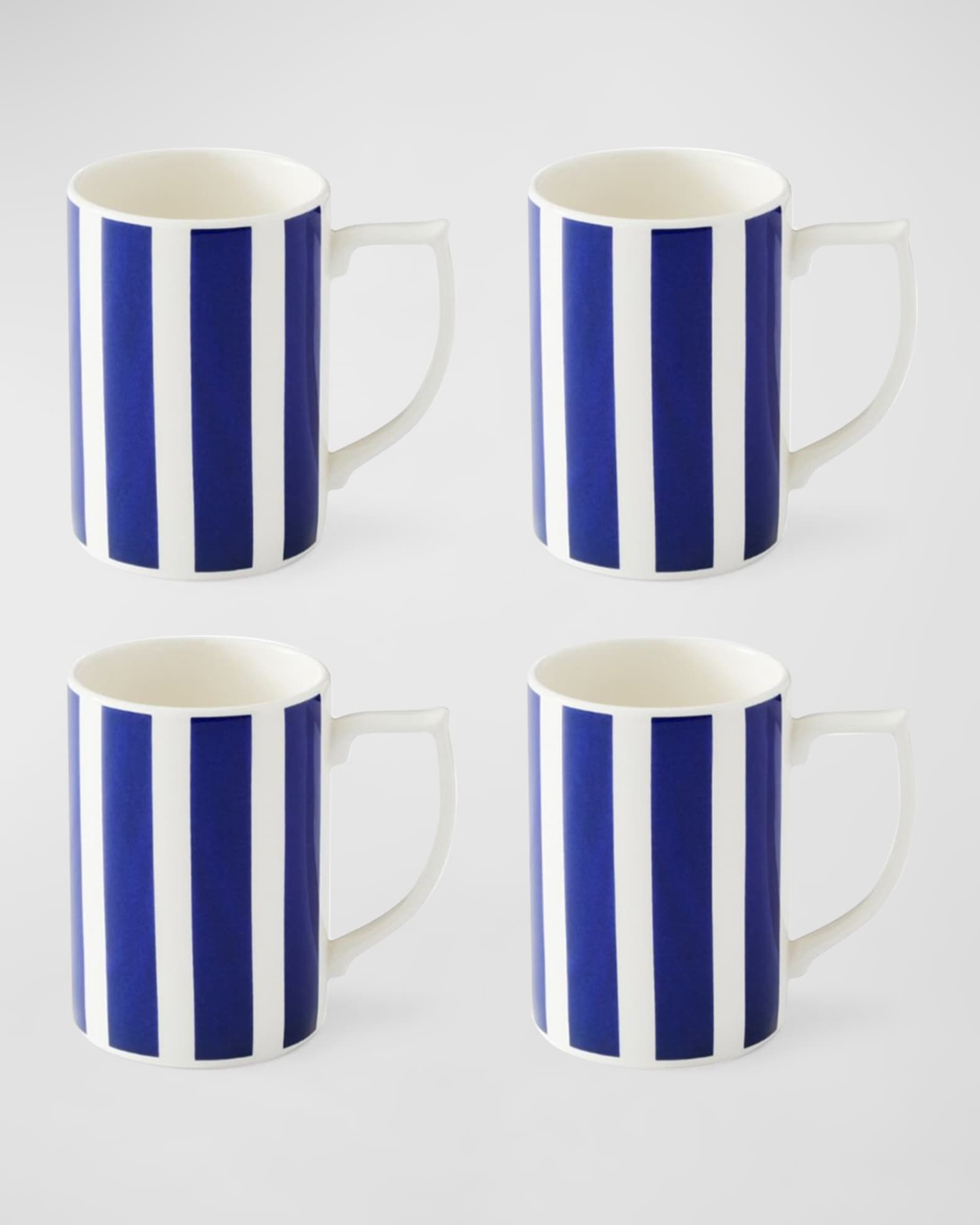 Spode Blue Italian Steccato Bold Stripe Mugs, Set of 4 | Horchow
